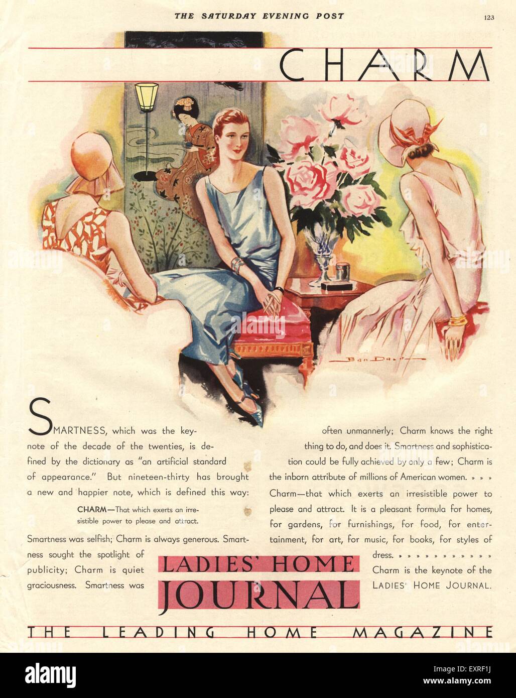 1930s USA Ladies' Home Journal Magazine Advert Stock Photo - Alamy