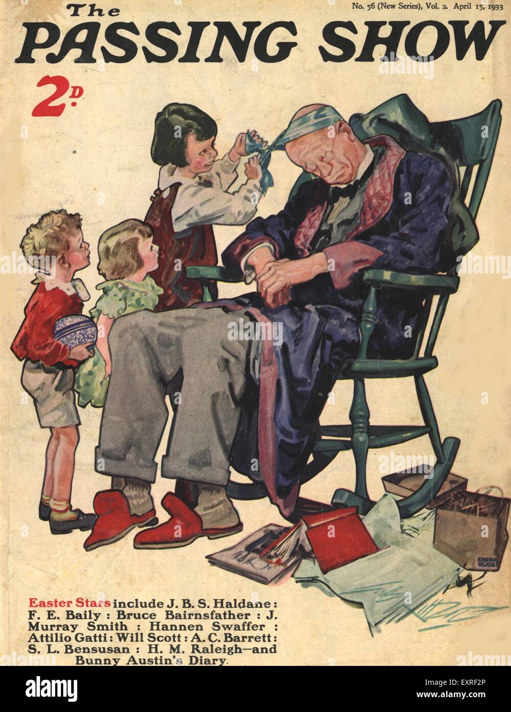 1930s UK The Passing Show Magazine Cover Stock Photo - Alamy
