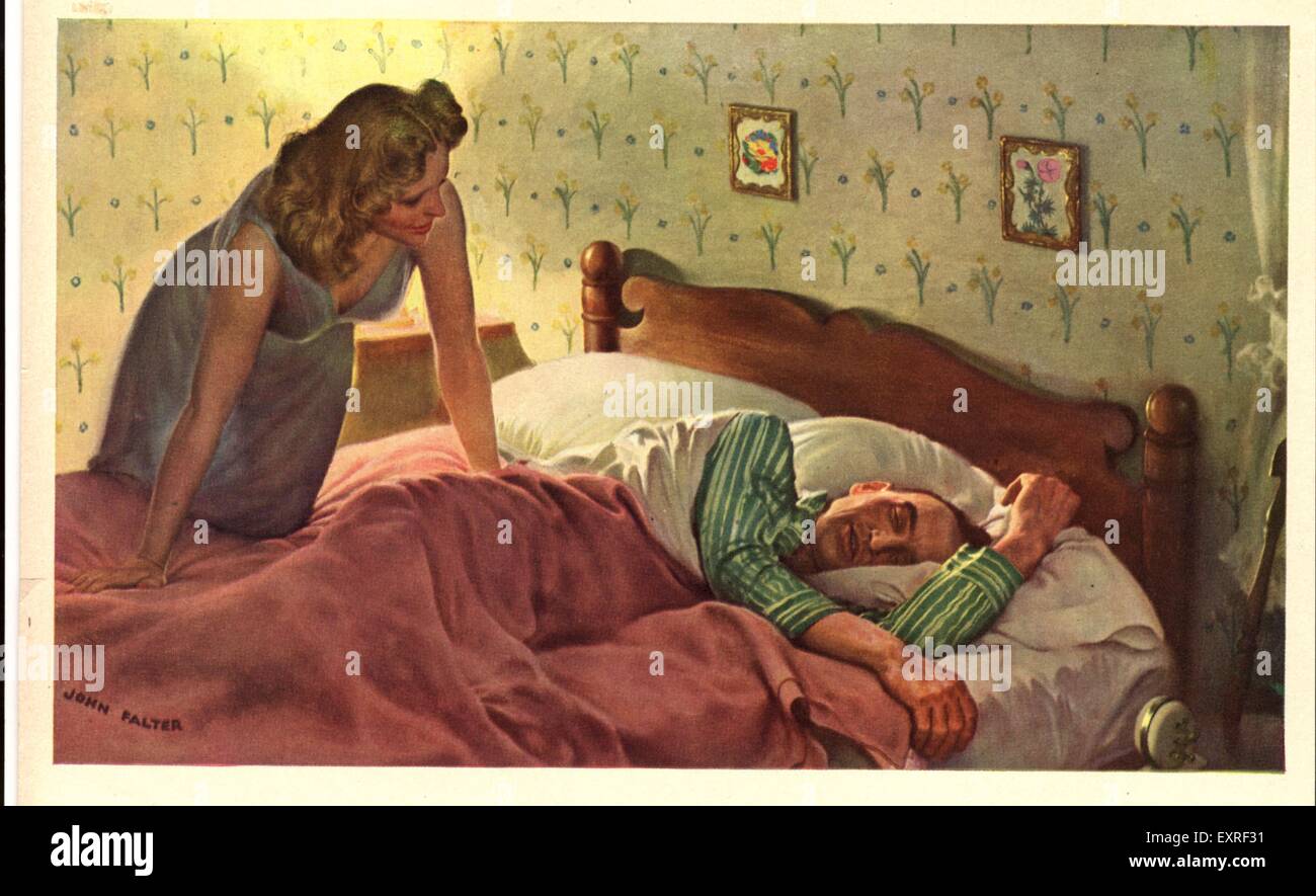 1940s USA Sleep Beds bedrooms Magazine Advert Stock Photo - Alamy