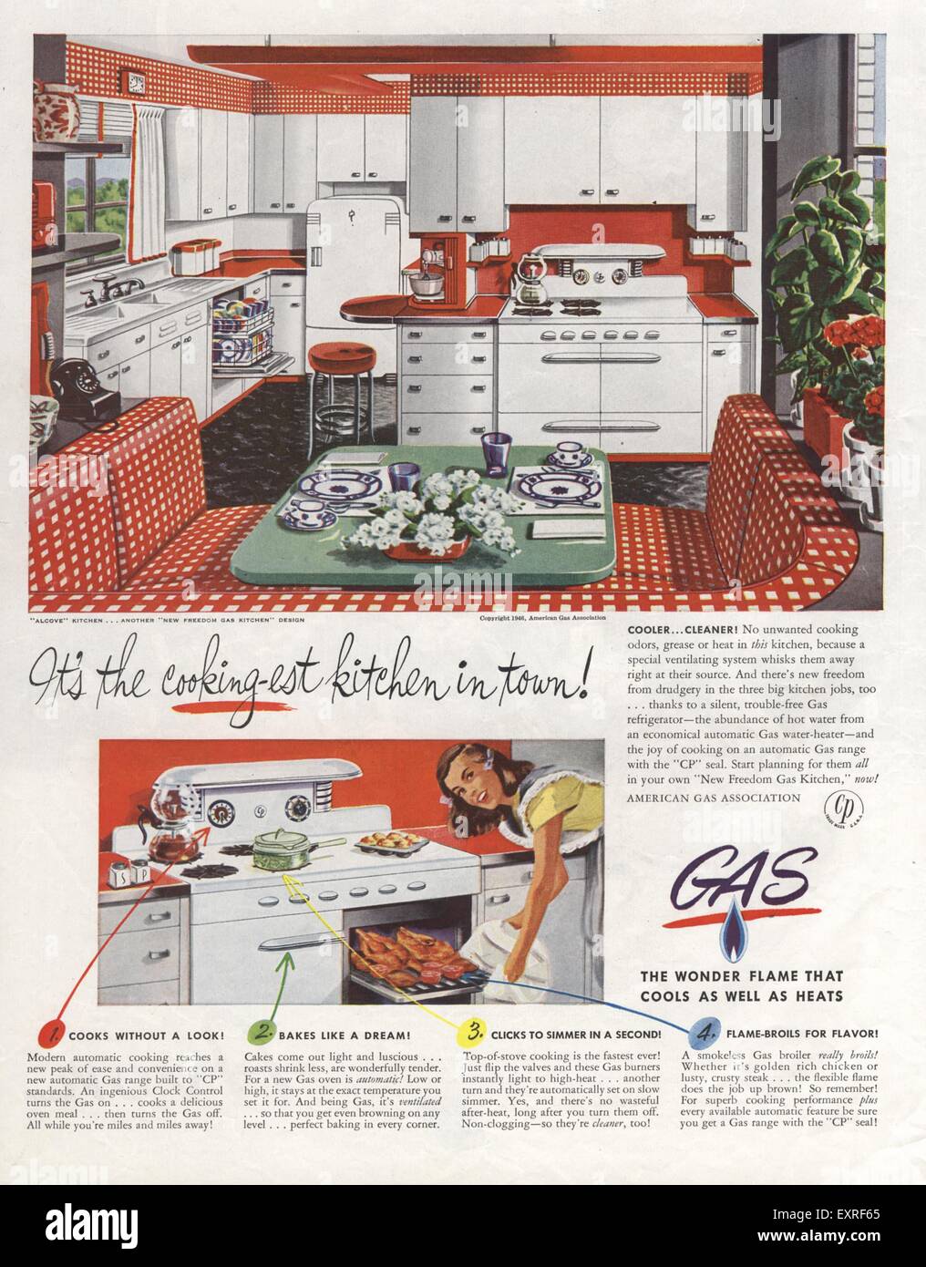 1940s USA Gas Magazine Advert Stock Photo - Alamy