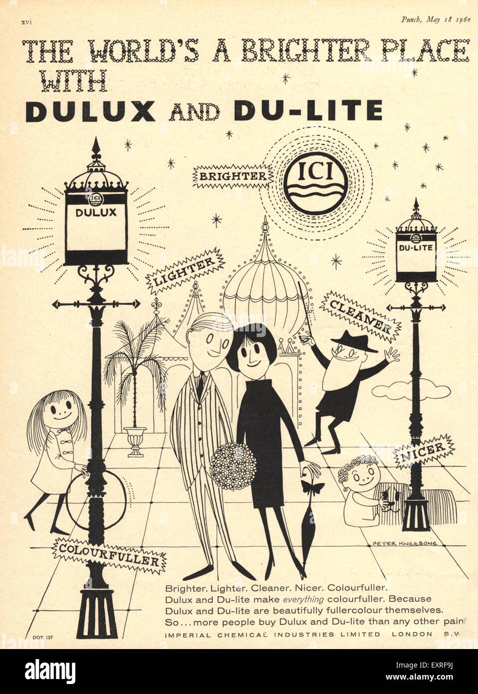 1960s UK Dulux ICI Paint Magazine Advert Stock Photo - Alamy