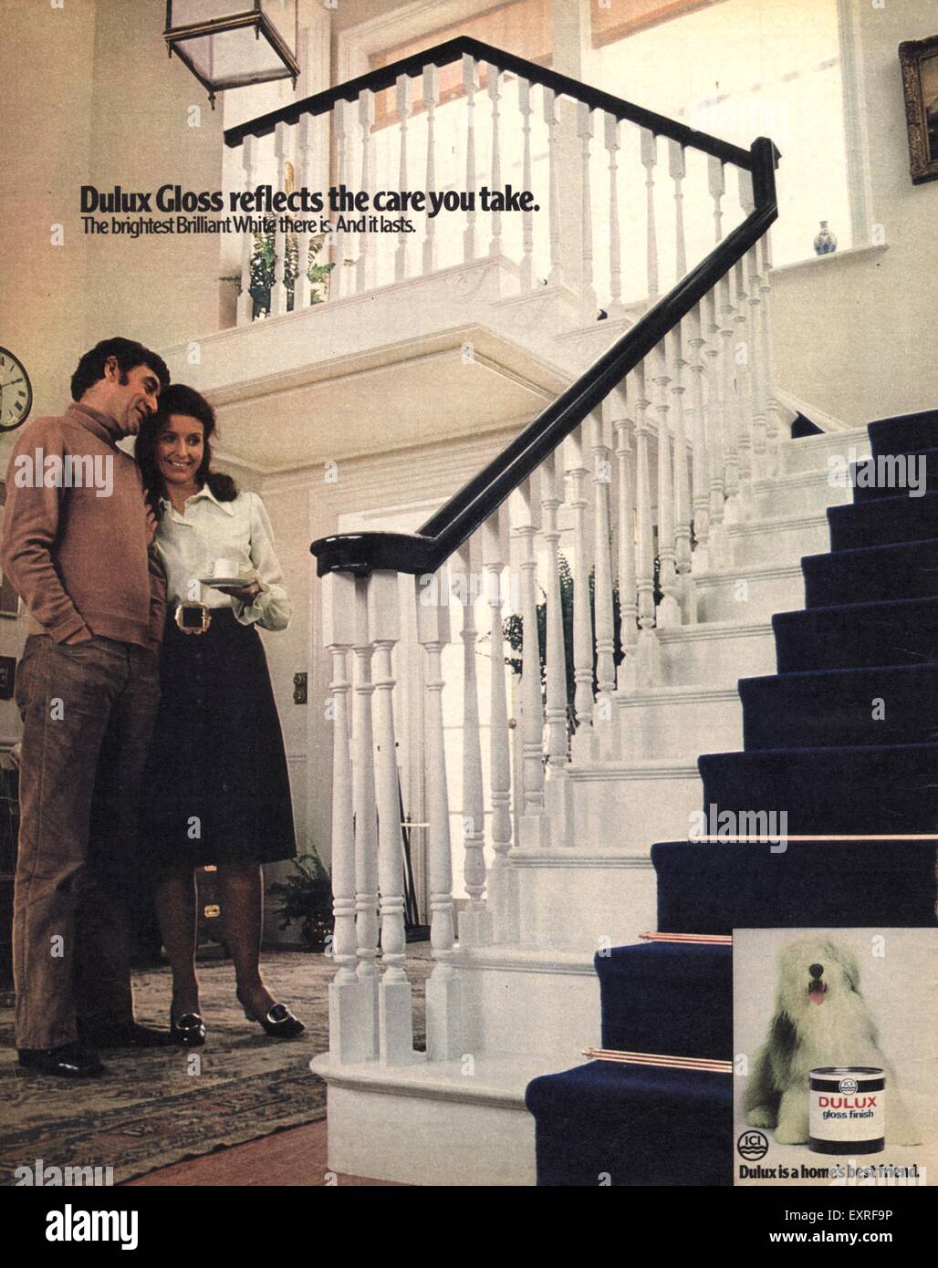 1970s UK Dulux ICI Paint Magazine Advert Stock Photo - Alamy
