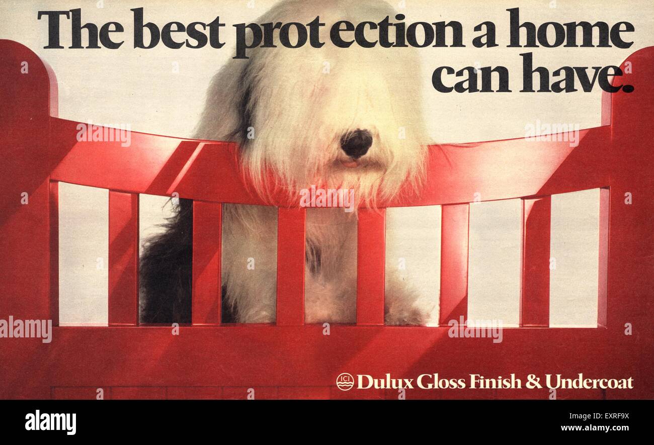 Dulux advert hi-res stock photography and images - Alamy