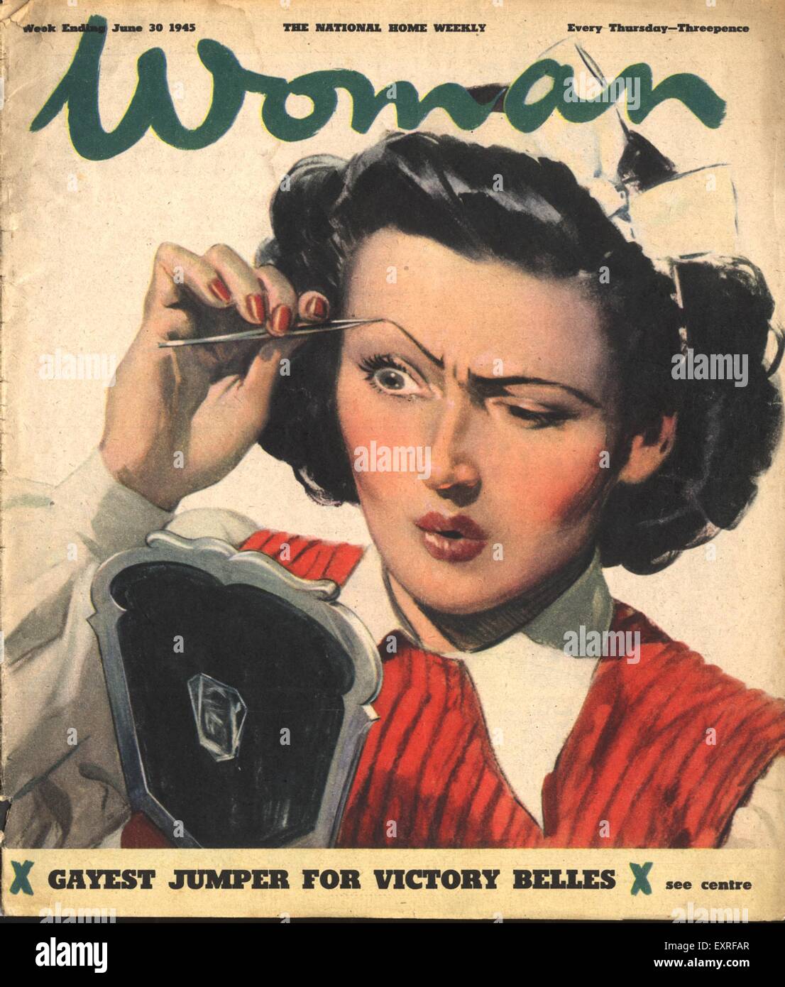 1940s UK Woman Magazine Cover Stock Photo - Alamy