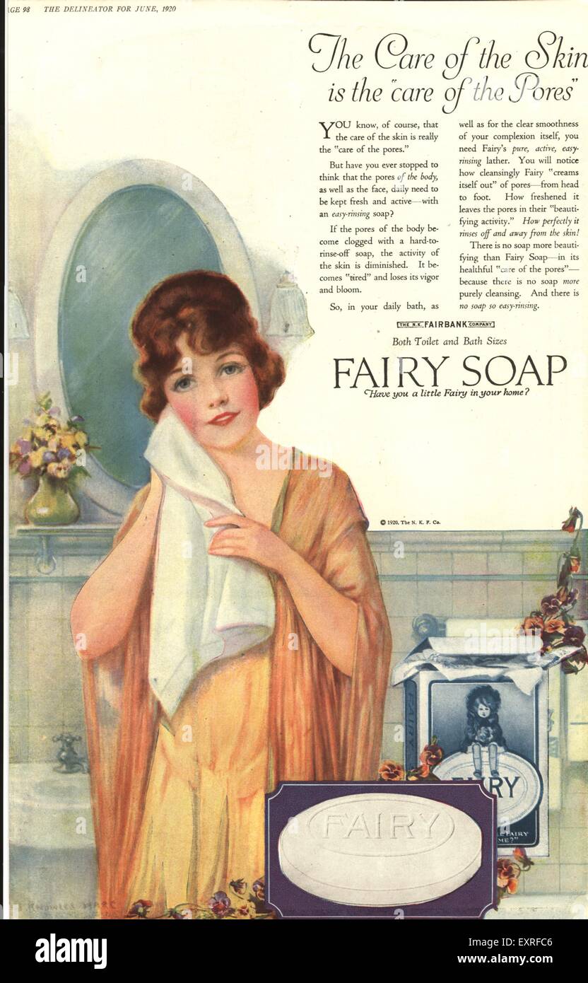 1920s USA Fairy Magazine Advert Stock Photo - Alamy