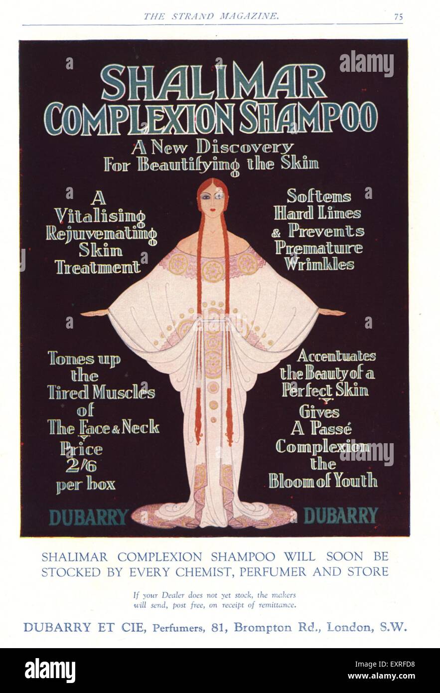 1920s USA Shalimar Magazine Advert Stock Photo - Alamy