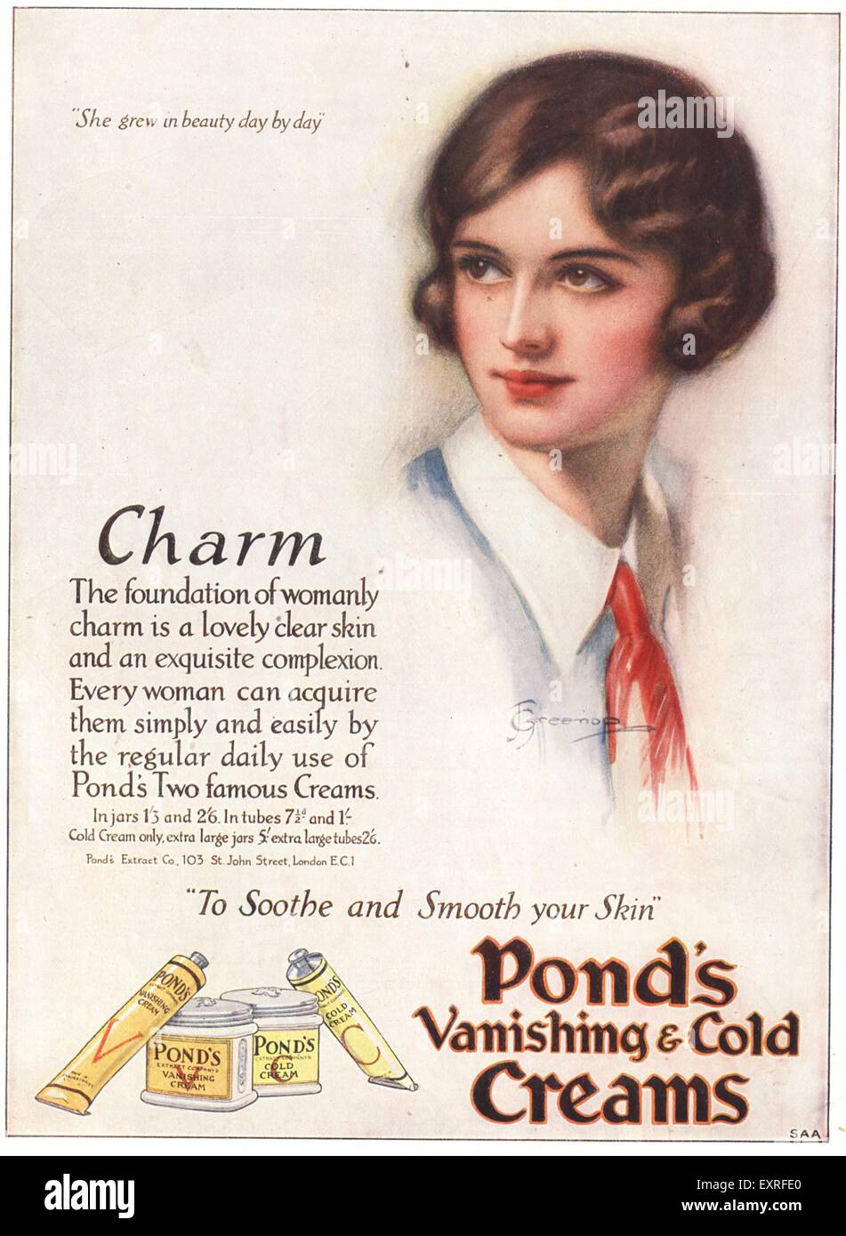 Pond's advert hi-res stock photography and images - Alamy