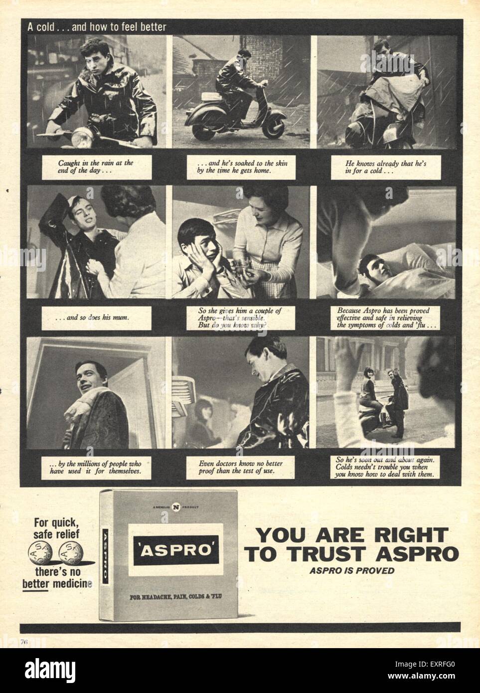1960s advert for aspro hi-res stock photography and images - Alamy
