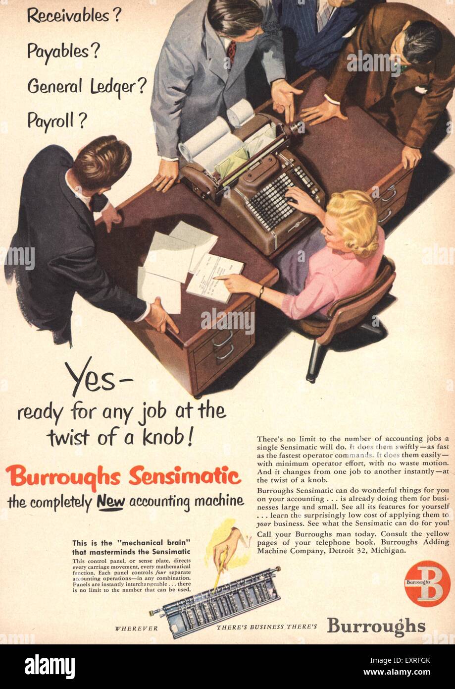 Secretaries 1950s hi-res stock photography and images - Alamy