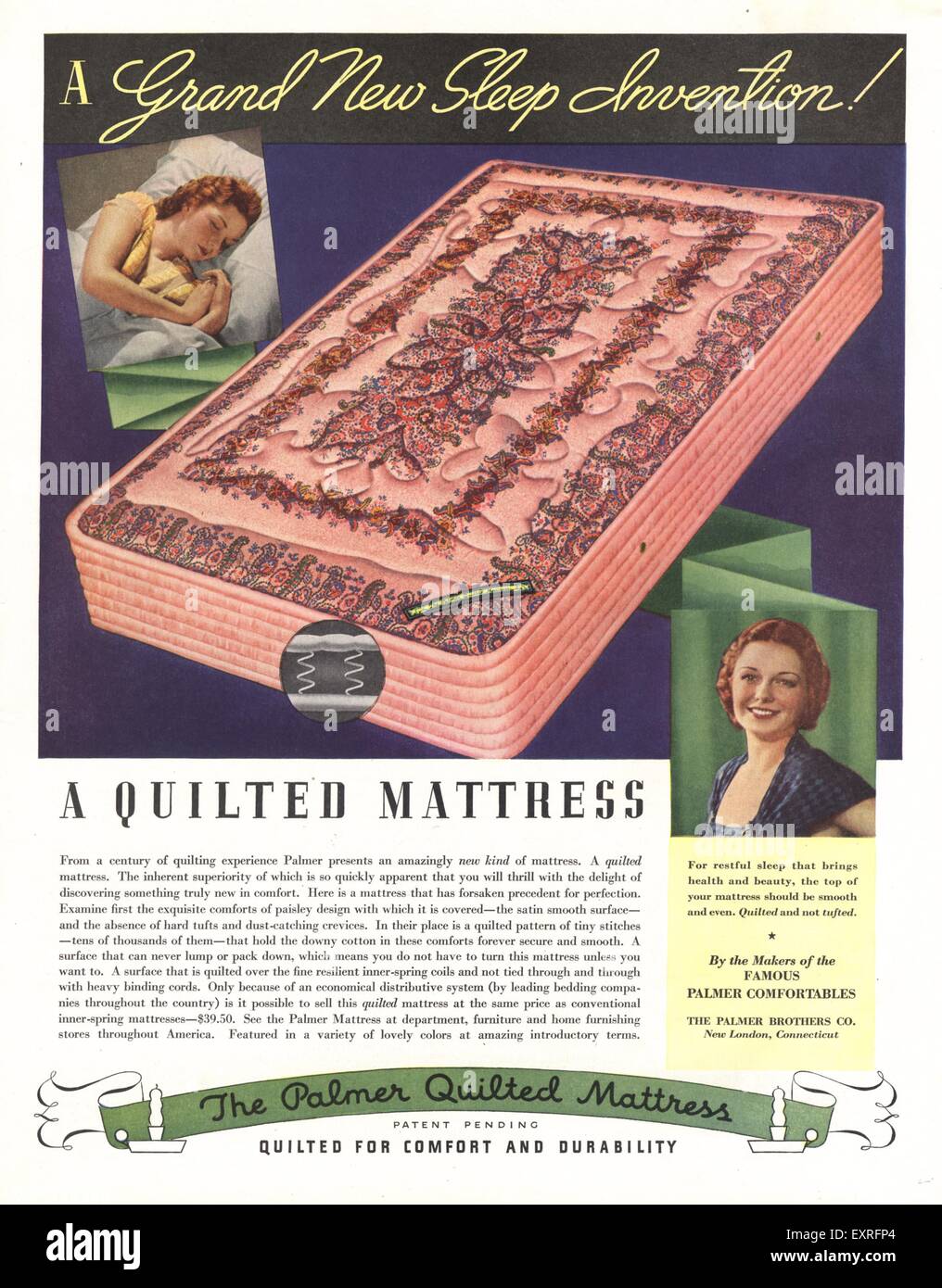1930s USA Palmer Magazine Advert Stock Photo - Alamy