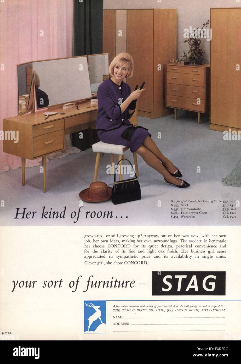 1960s UK Stag Magazine Advert Stock Photo - Alamy