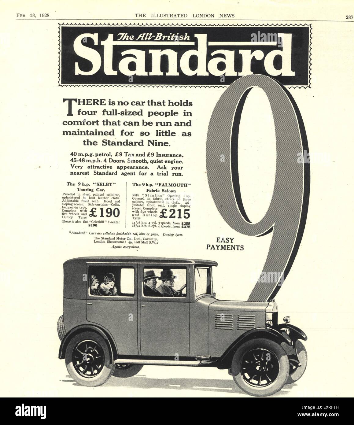 1920s UK Standard Magazine Advert Stock Photo - Alamy