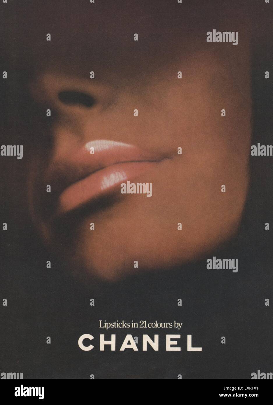 1970s UK Chanel Magazine Advert Stock Photo - Alamy