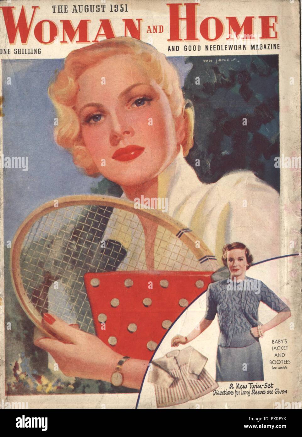 1950s uk woman magazine cover hi-res stock photography and images - Alamy