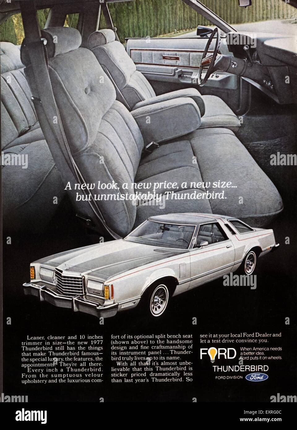 1970s USA Ford Magazine Advert Stock Photo - Alamy