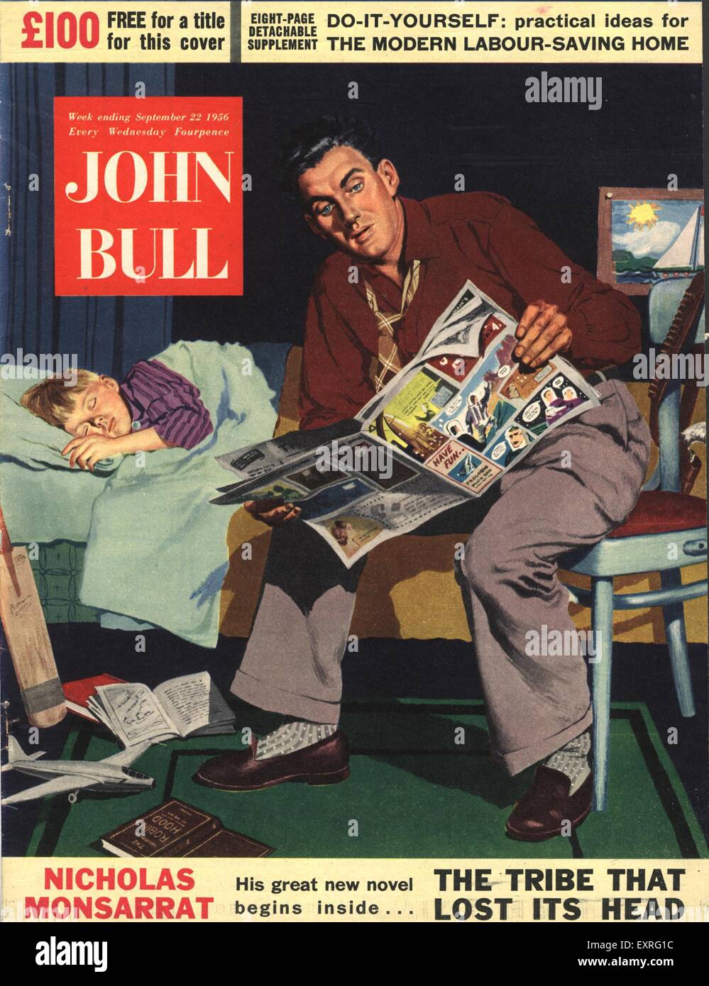 1950s UK John Bull Magazine Cover Stock Photo - Alamy