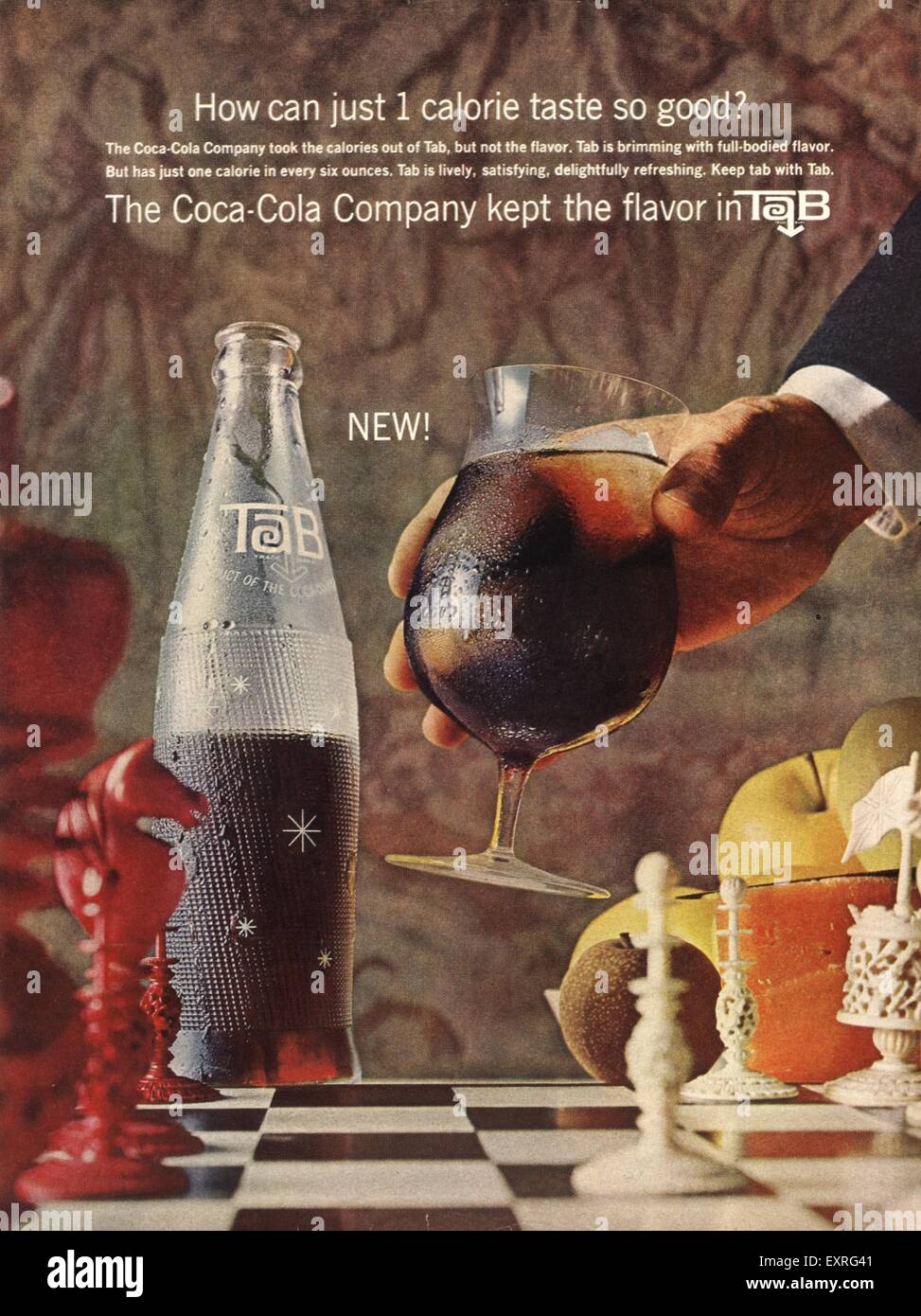 1960s USA Coca-Cola Magazine Advert Stock Photo - Alamy