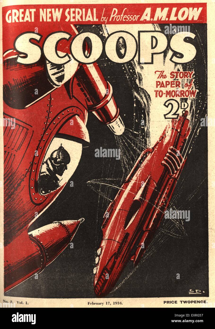 1930s UK Scoops Comic/ Annual Cover Stock Photo - Alamy