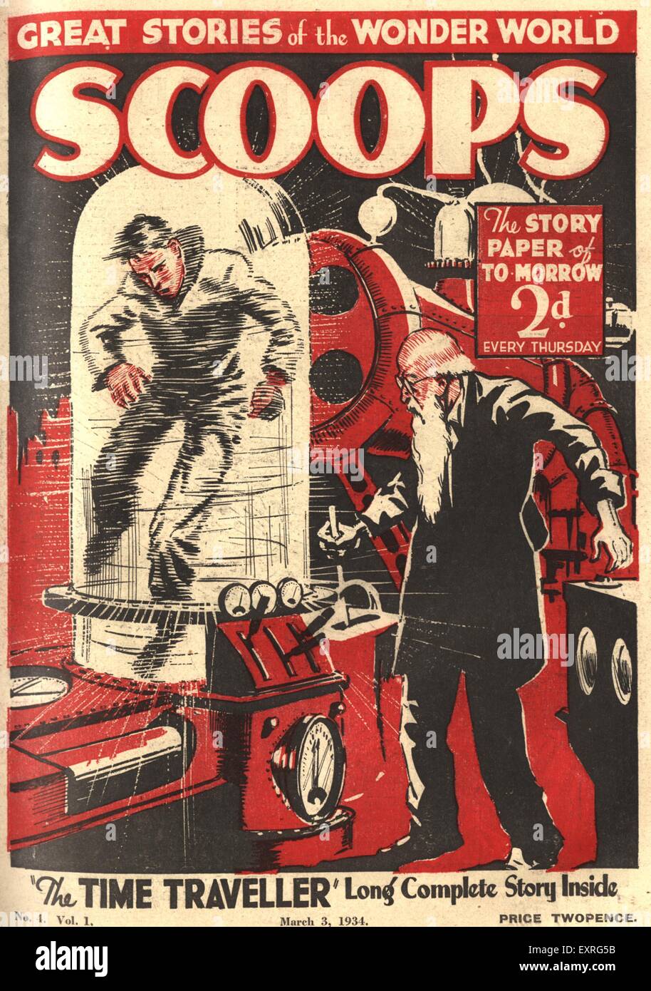 1930s UK Scoops Comic/ Annual Cover Stock Photo - Alamy