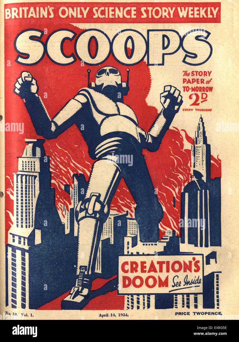 1930s UK Scoops Comic/ Annual Cover Stock Photo - Alamy