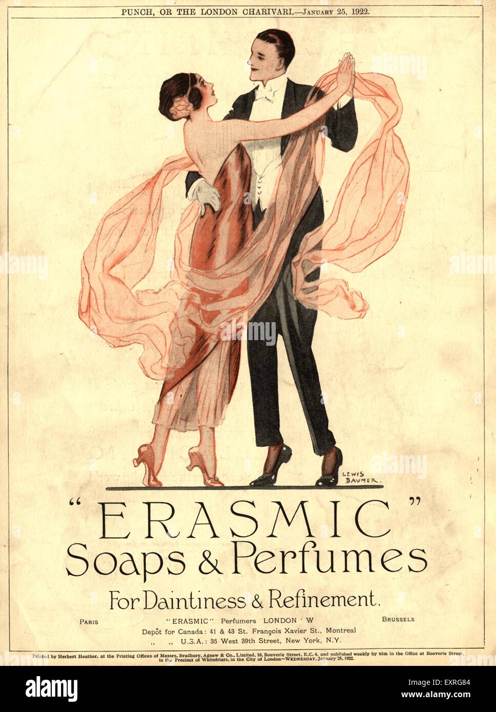 1920s UK Erasmic Magazine Advert Stock Photo - Alamy