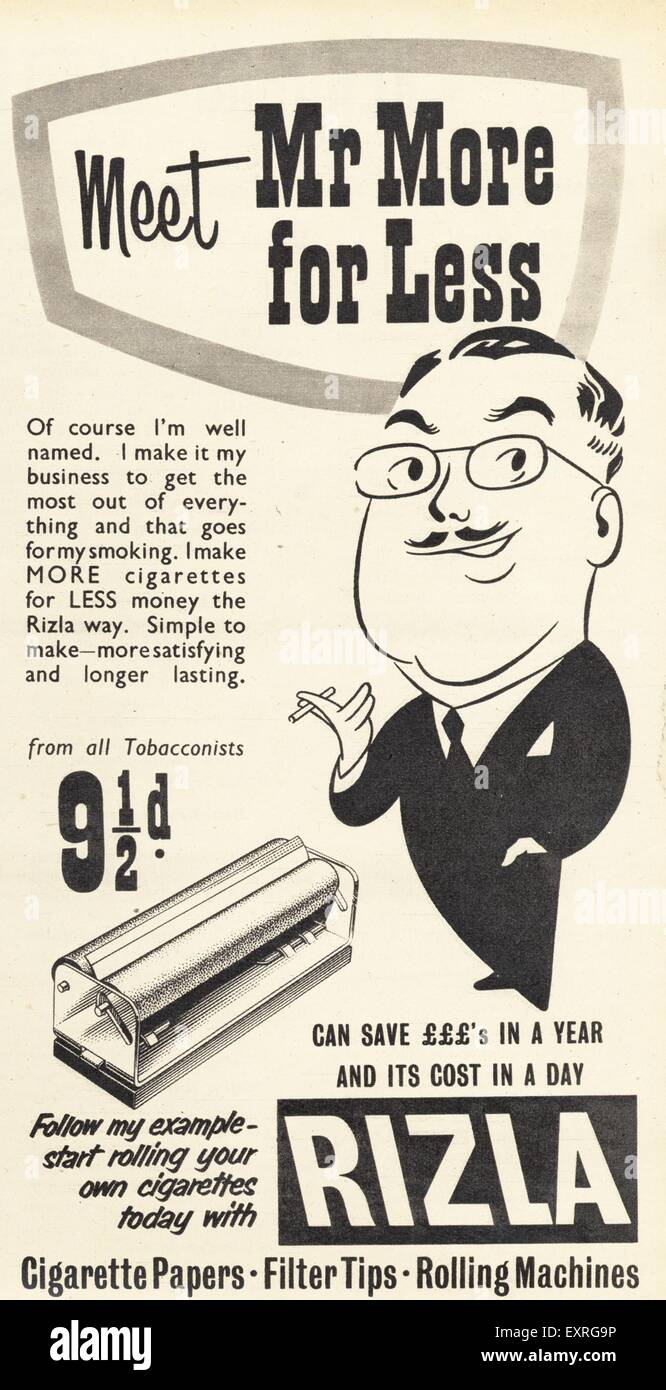 Rizla advert hi-res stock photography and images - Alamy