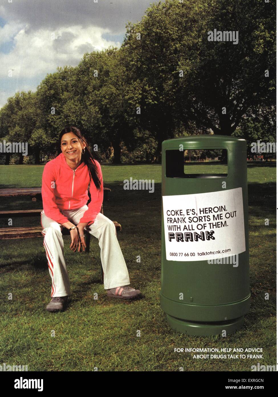 2000s UK Frank Magazine Advert Stock Photo - Alamy