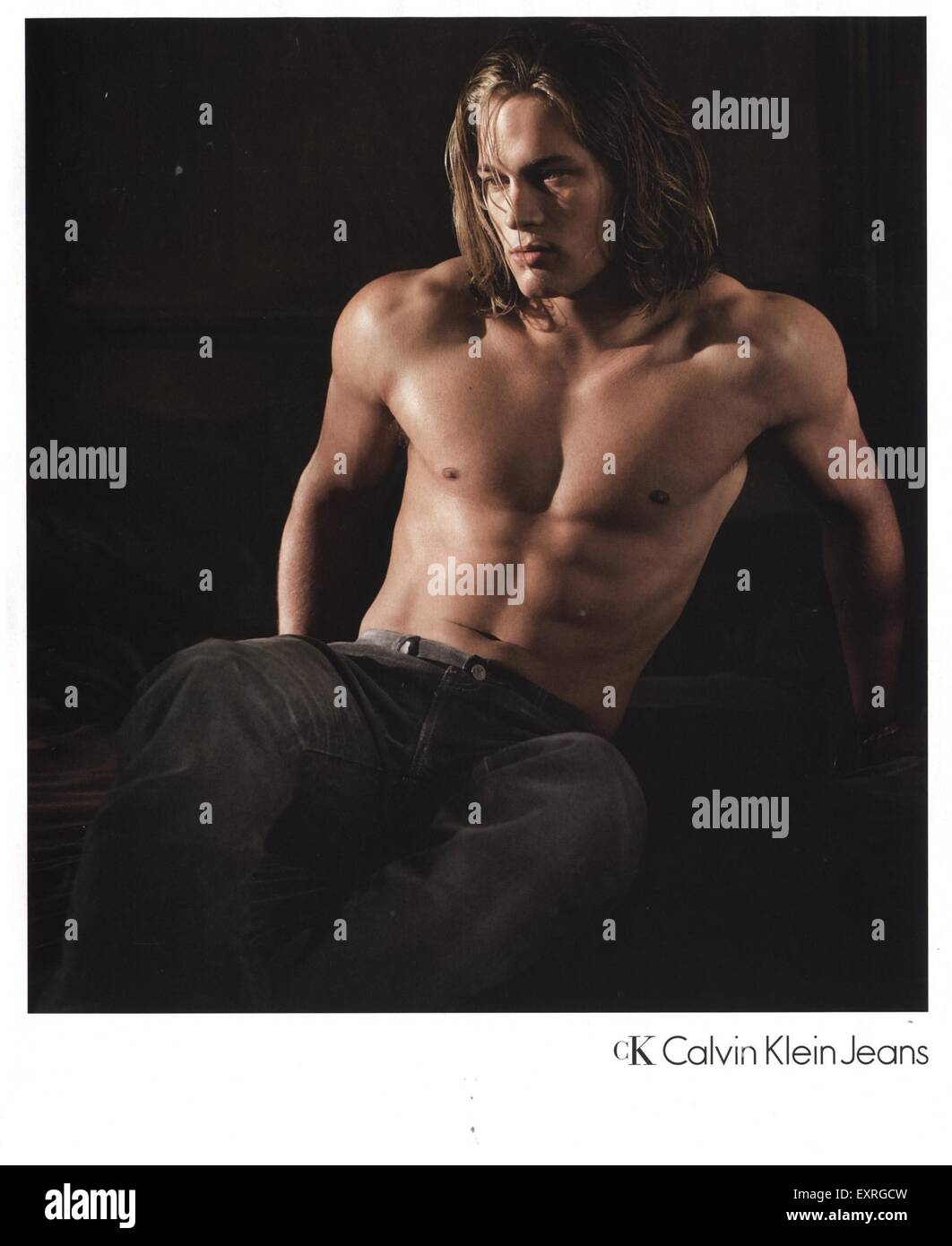 2000s UK Calvin Klein Magazine Advert Stock Photo - Alamy