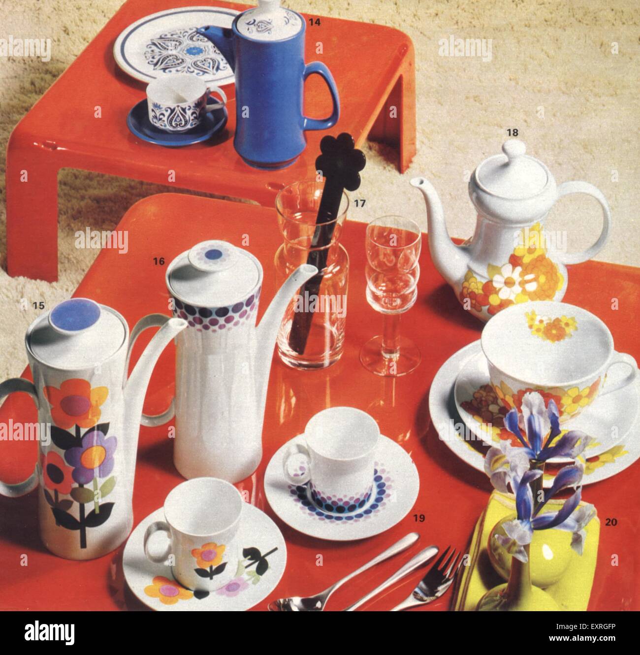 Uk 1970s catalogue plate hi-res stock photography and images - Alamy