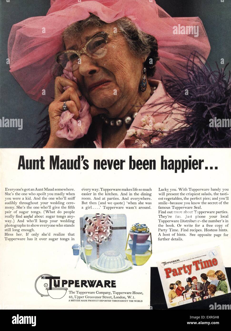 1950s USA Tupperware Magazine Advert Stock Photo - Alamy