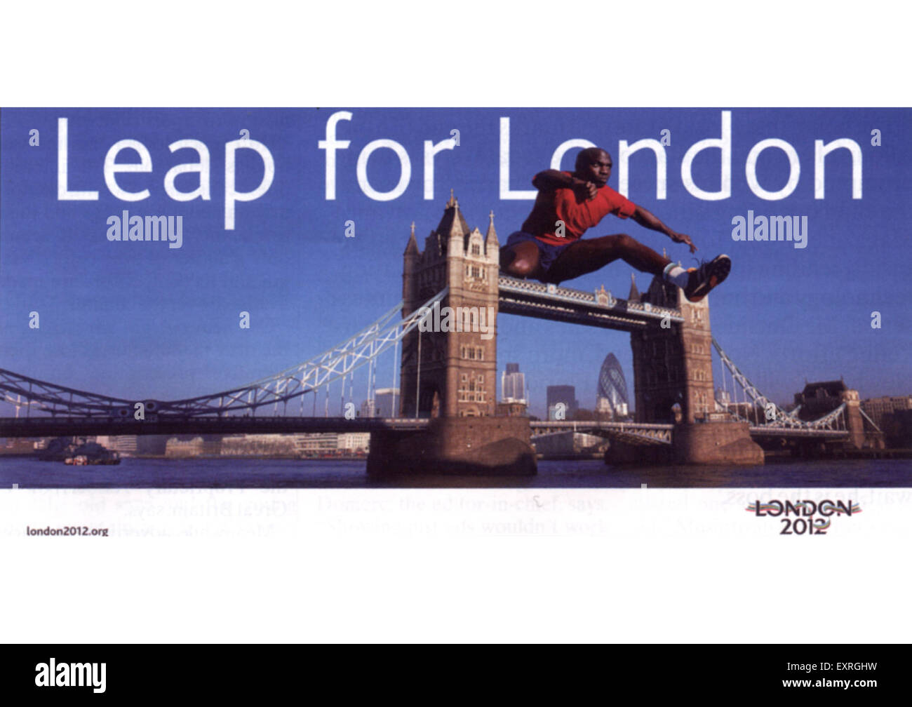 2000s UK Back the bid London 2012 Billboard Advert Stock Photo - Alamy
