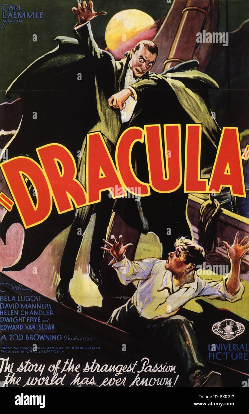 1930s USA Dracula Film Poster Stock Photo - Alamy