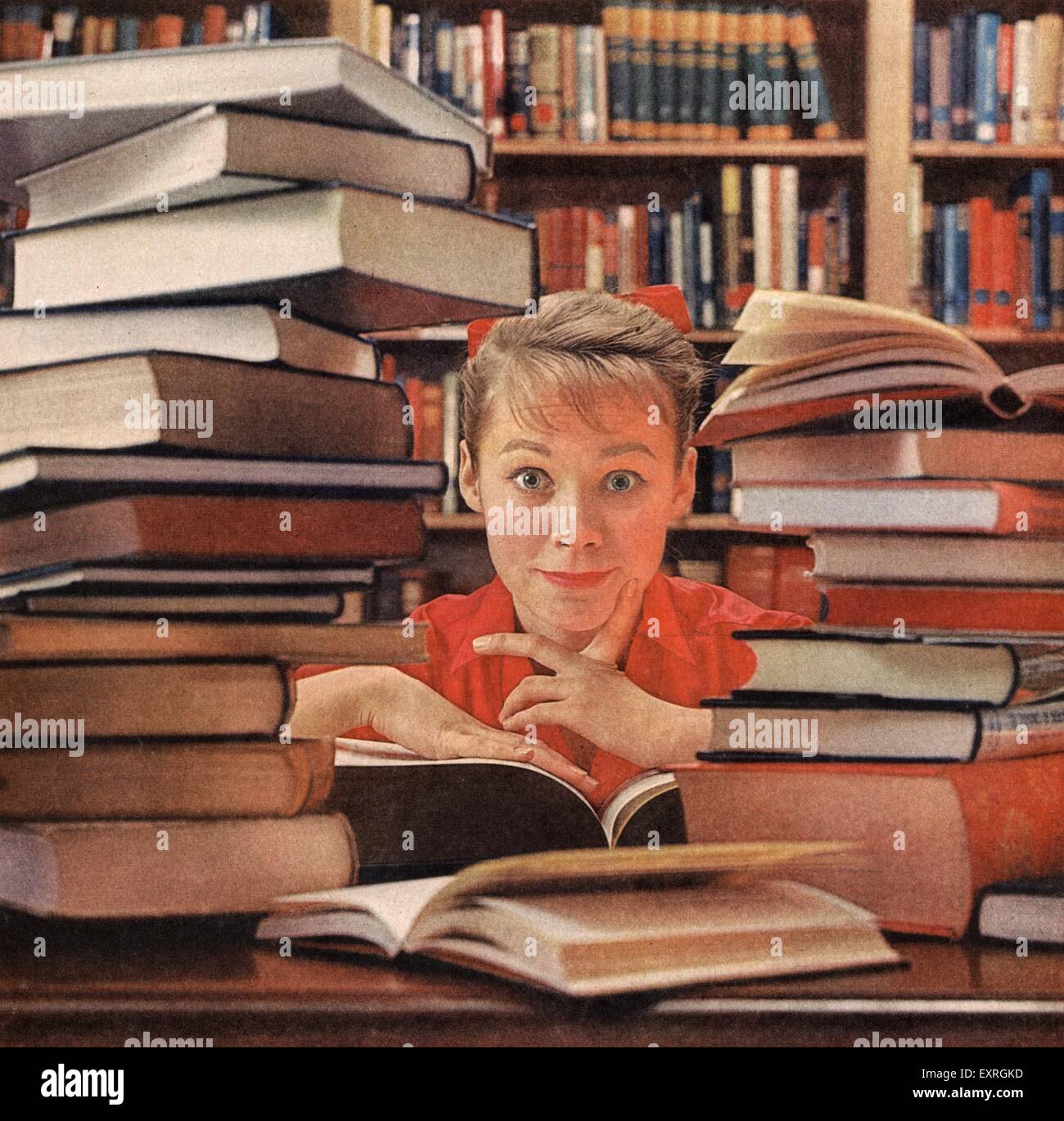 1950s libraries hi-res stock photography and images - Alamy