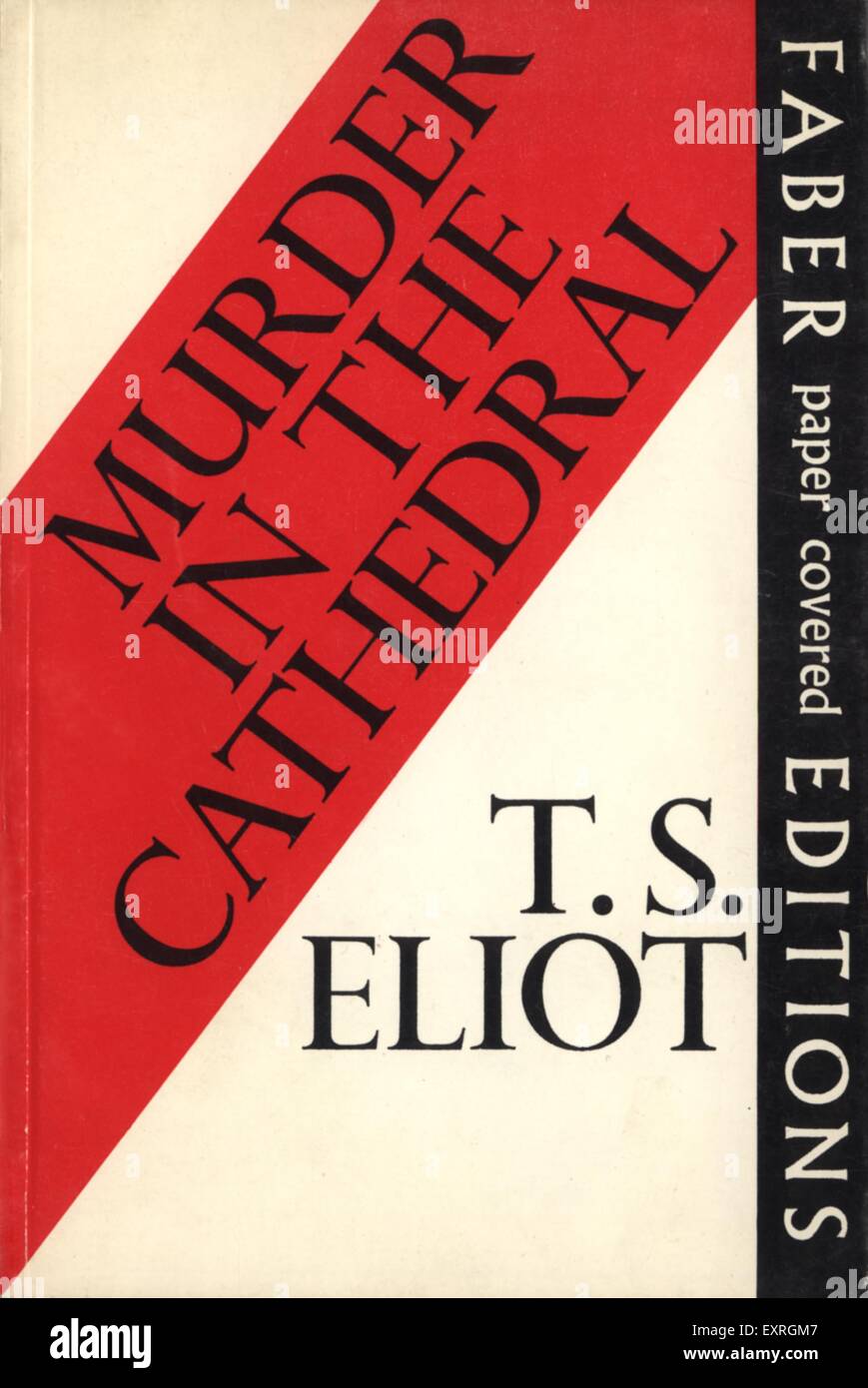 1960s UK Murder In The Cathedral by T S Eliot Book Cover Stock Photo ...