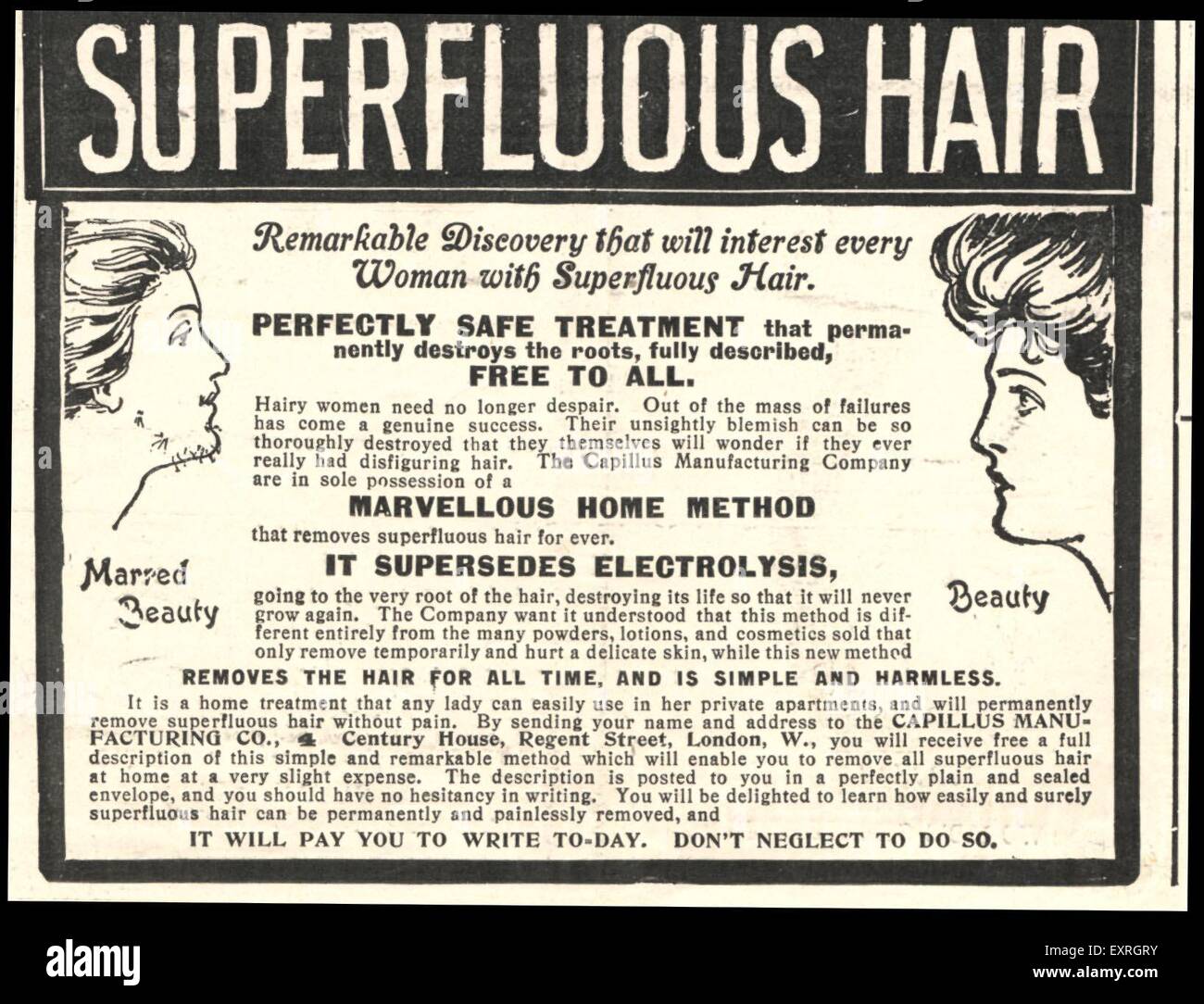 Hair removal advert hi-res stock photography and images - Alamy