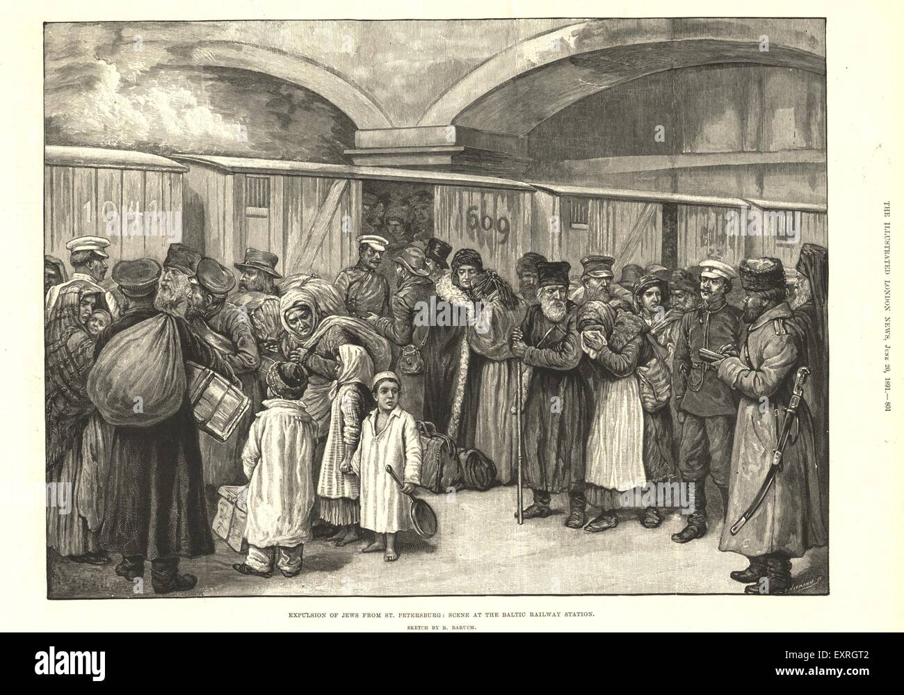 1890s UK Jewish Immigrants Magazine Plate Stock Photo - Alamy
