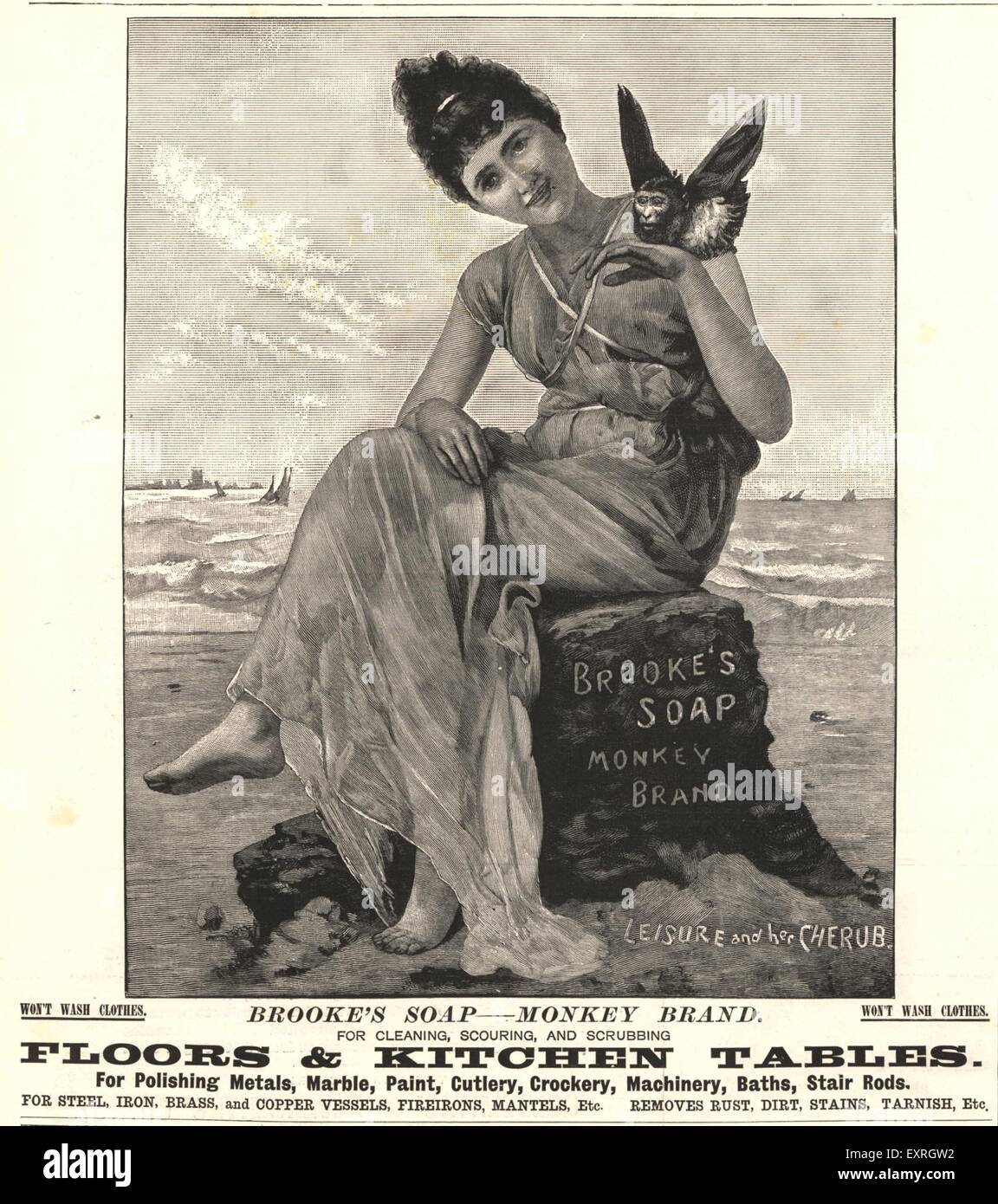 1890s UK Brooke's Magazine Advert Stock Photo - Alamy