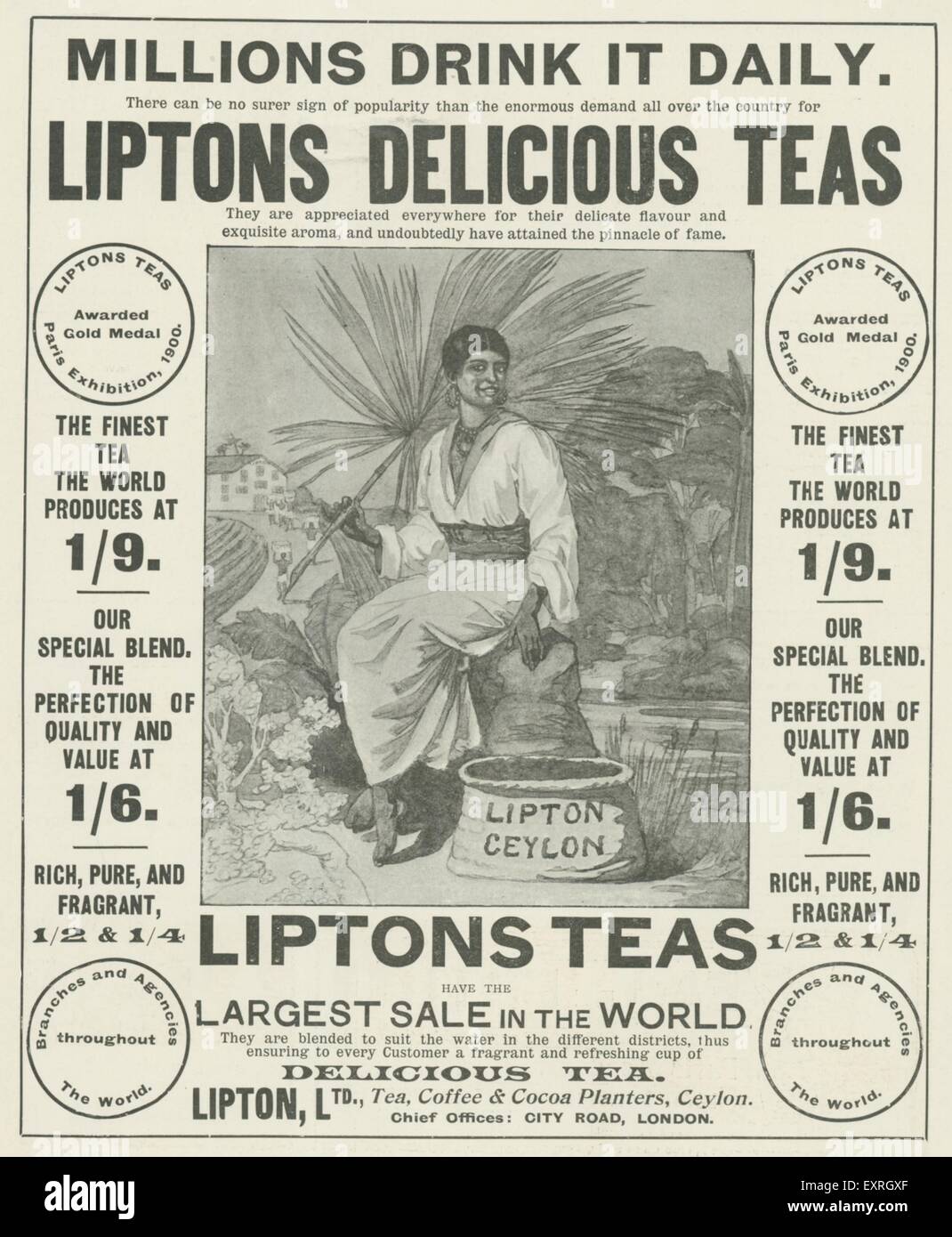 Liptons advert hi-res stock photography and images - Alamy