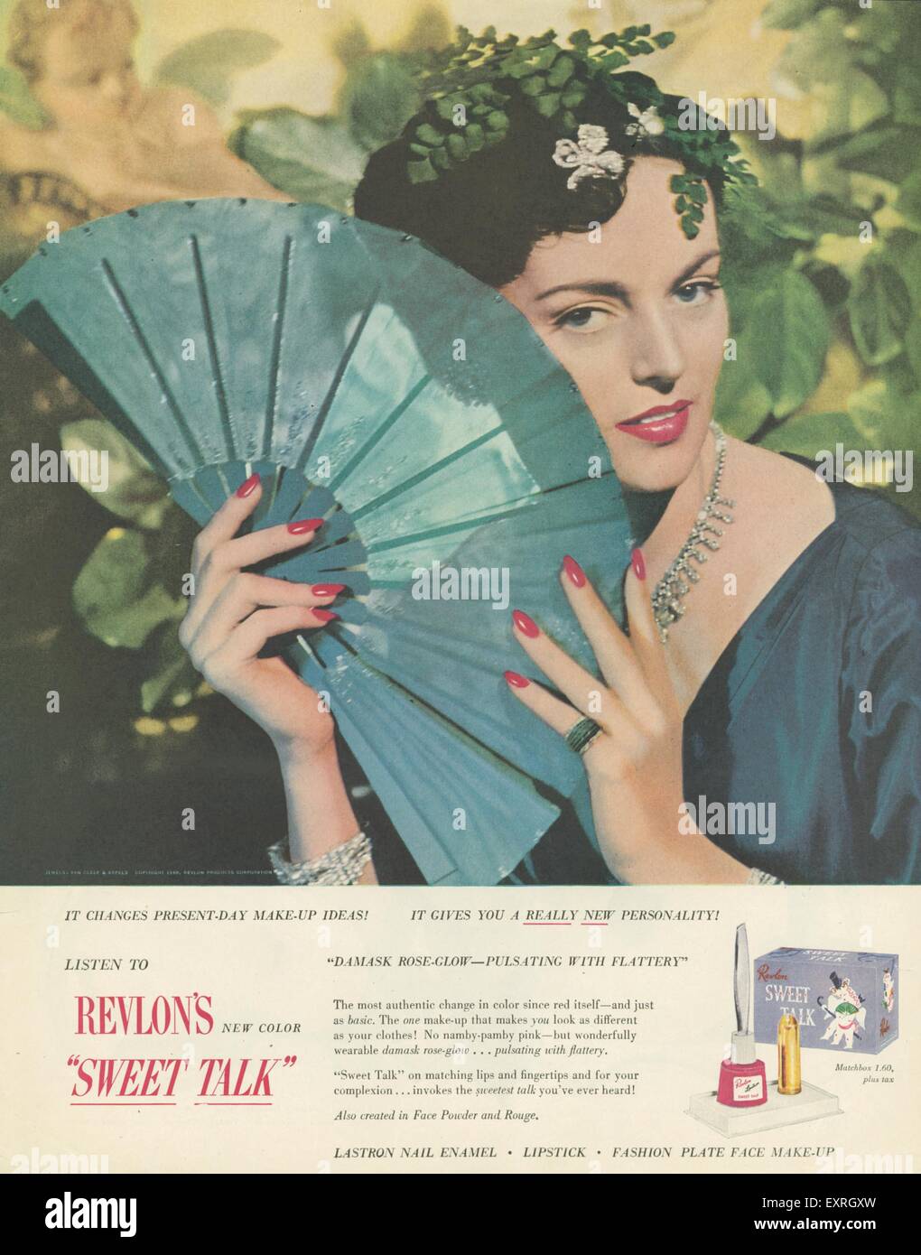 1940s USA Revlon Magazine Advert Stock Photo - Alamy