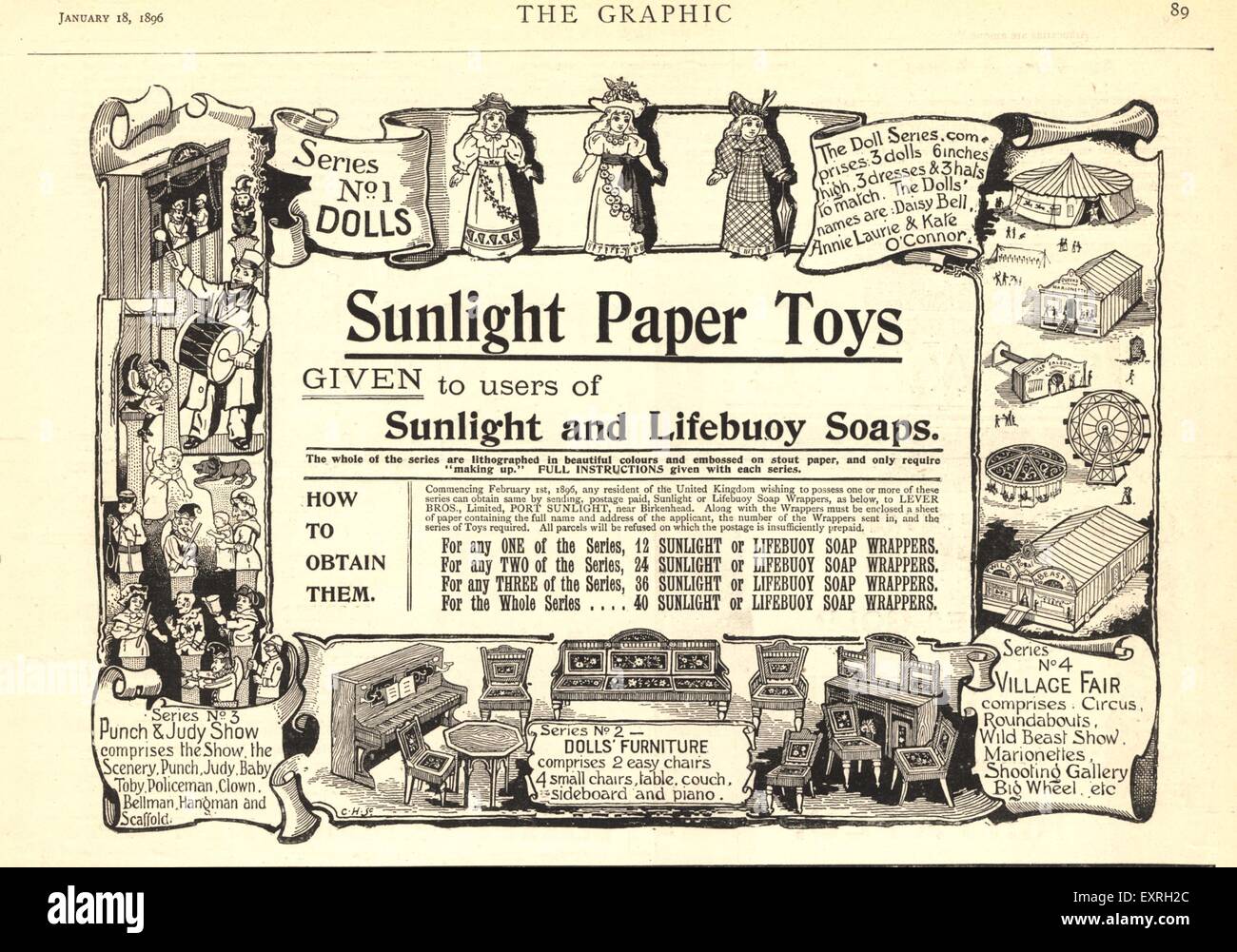 Sunlight soap advert hi-res stock photography and images - Alamy