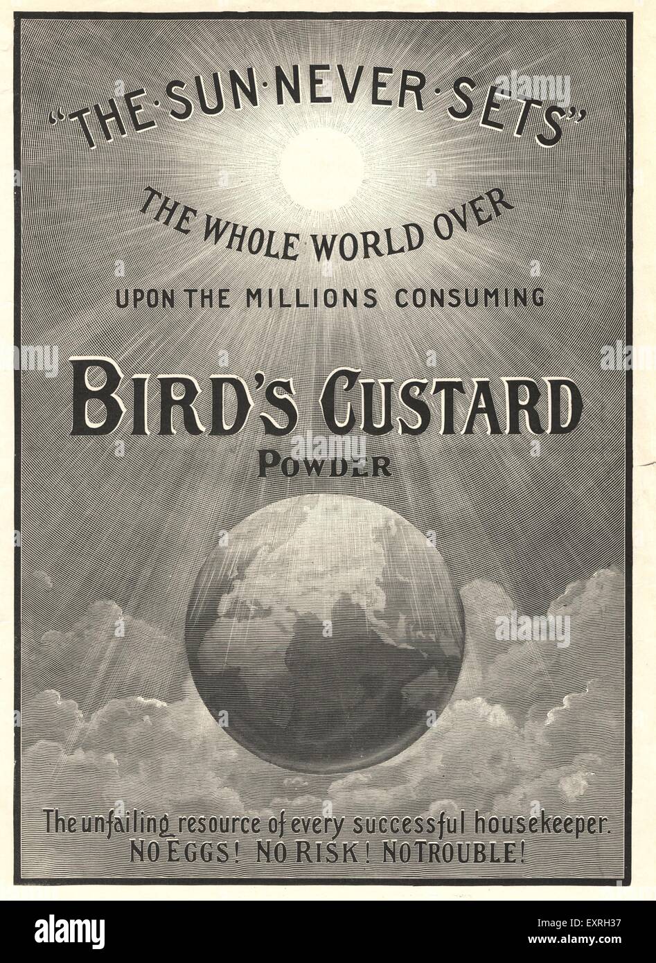 1900s UK Bird's Magazine Advert Stock Photo - Alamy