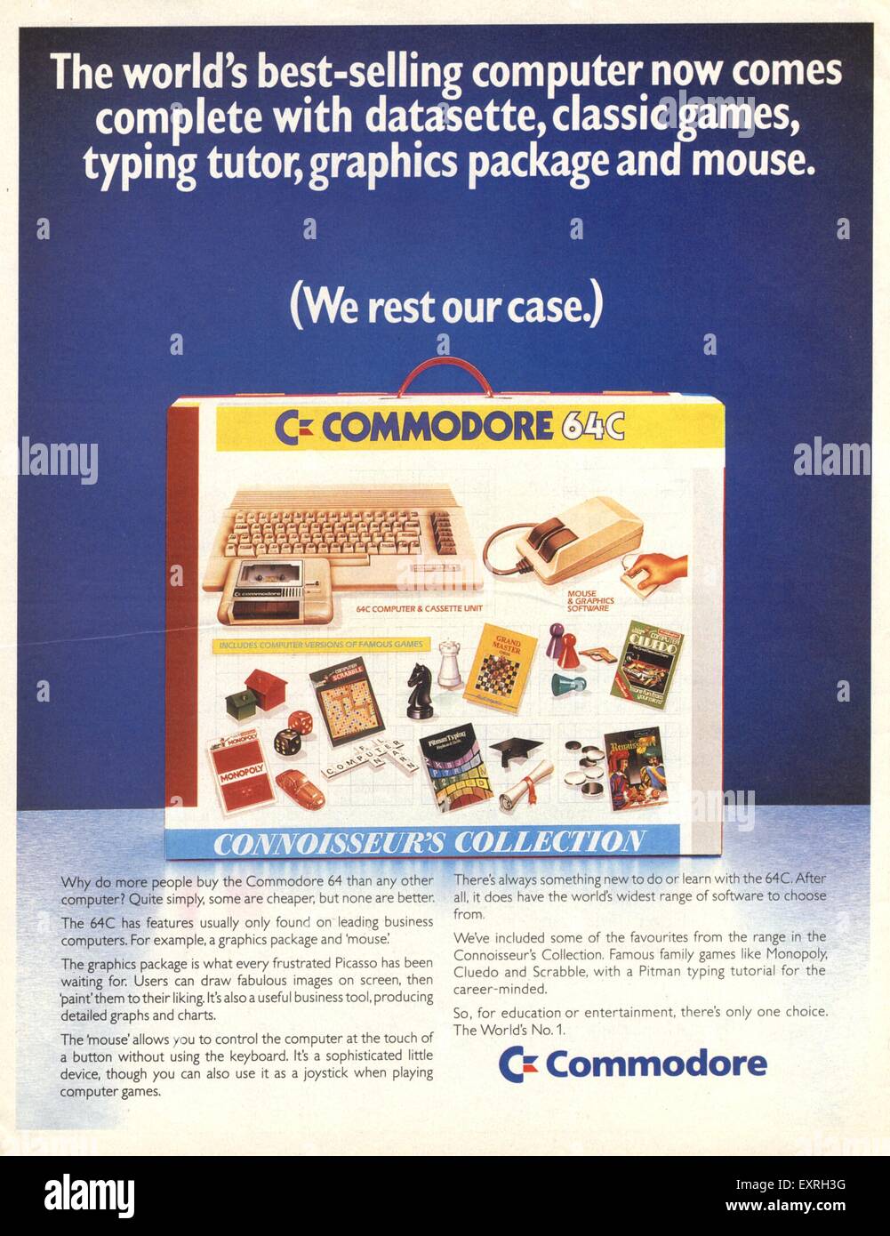 1980s UK Commodore Magazine Advert Stock Photo - Alamy