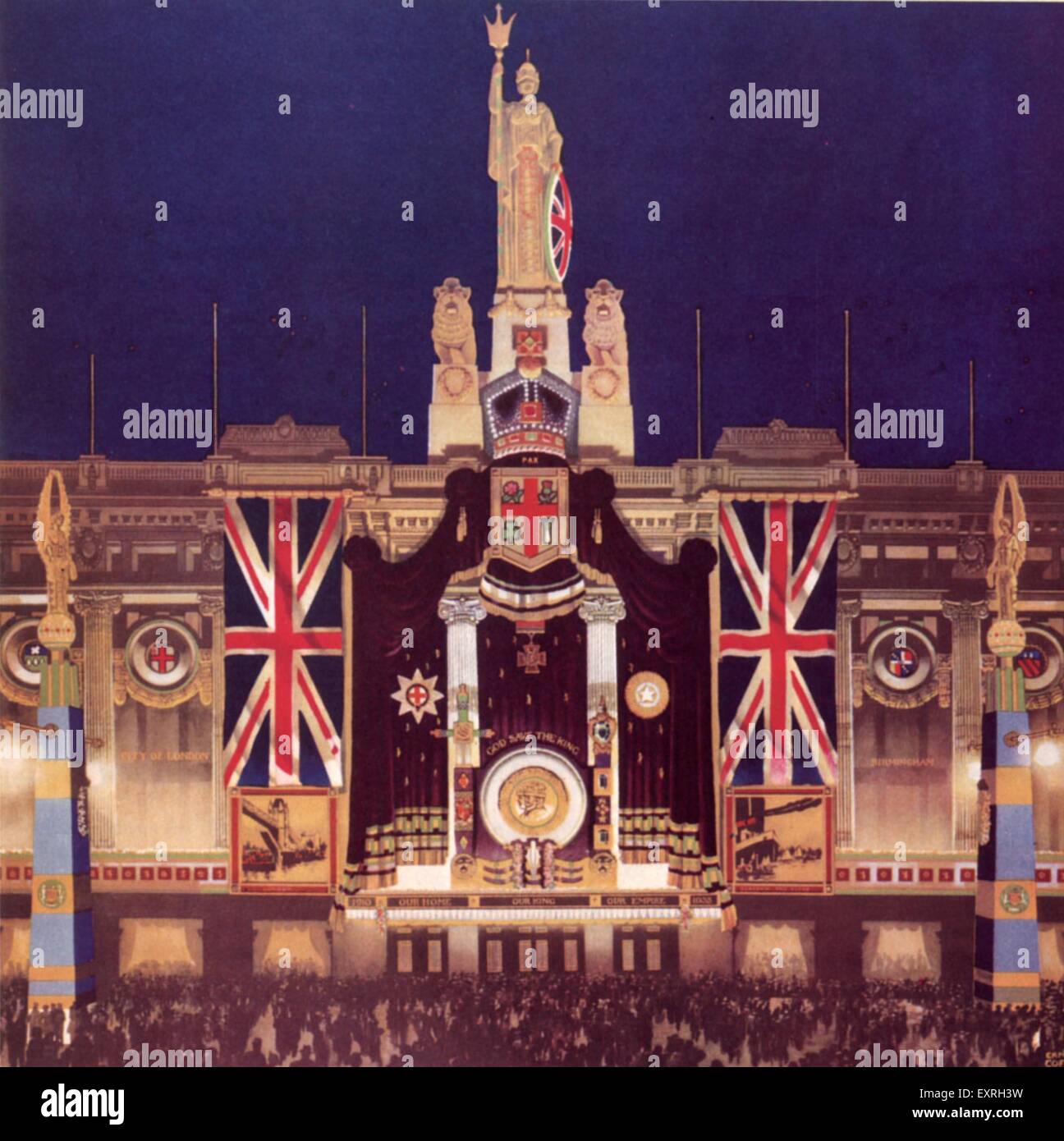 1930s UK Selfridges Magazine Plate Stock Photo - Alamy