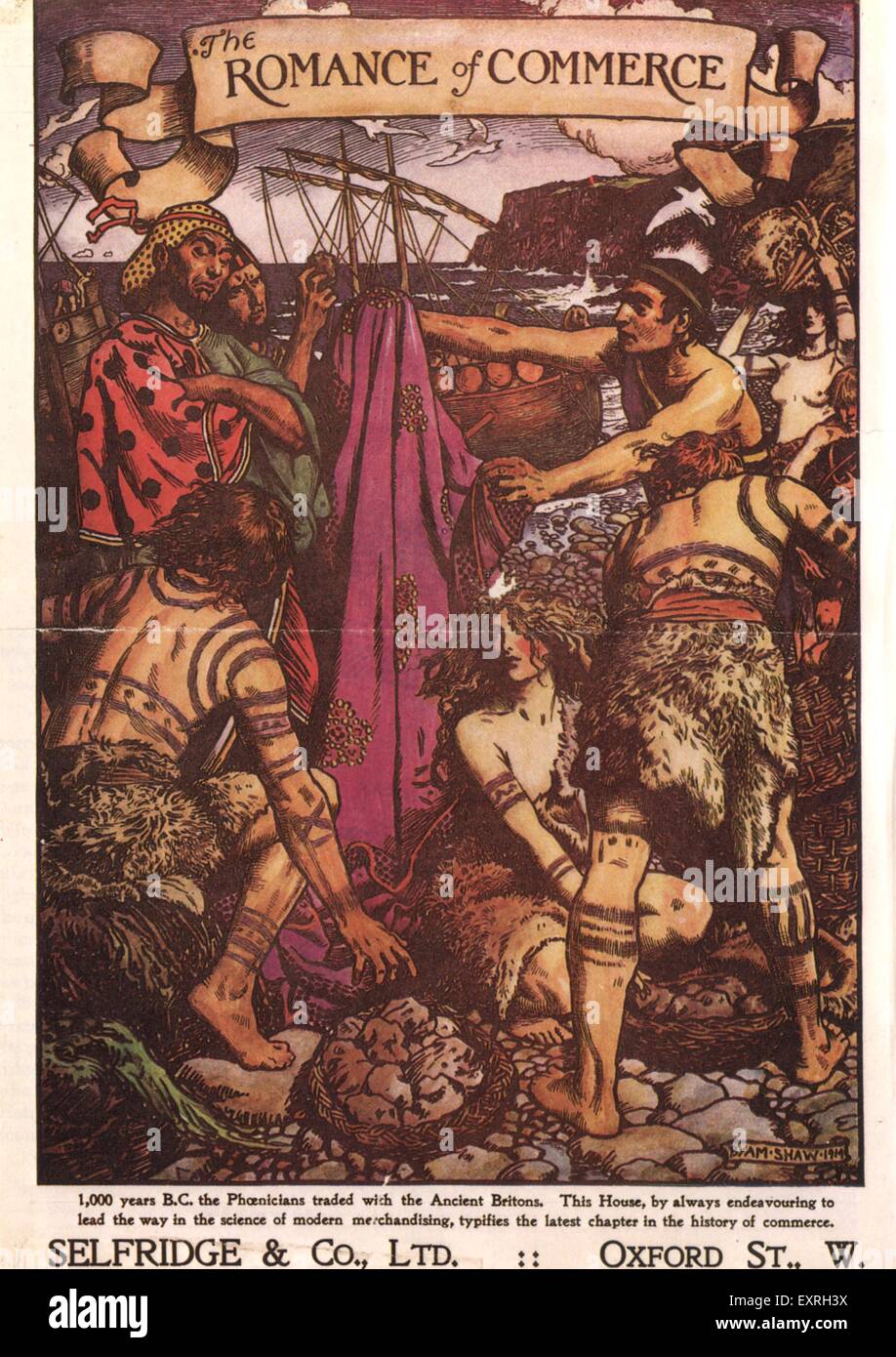 1910s UK Selfridges Magazine Advert Stock Photo - Alamy