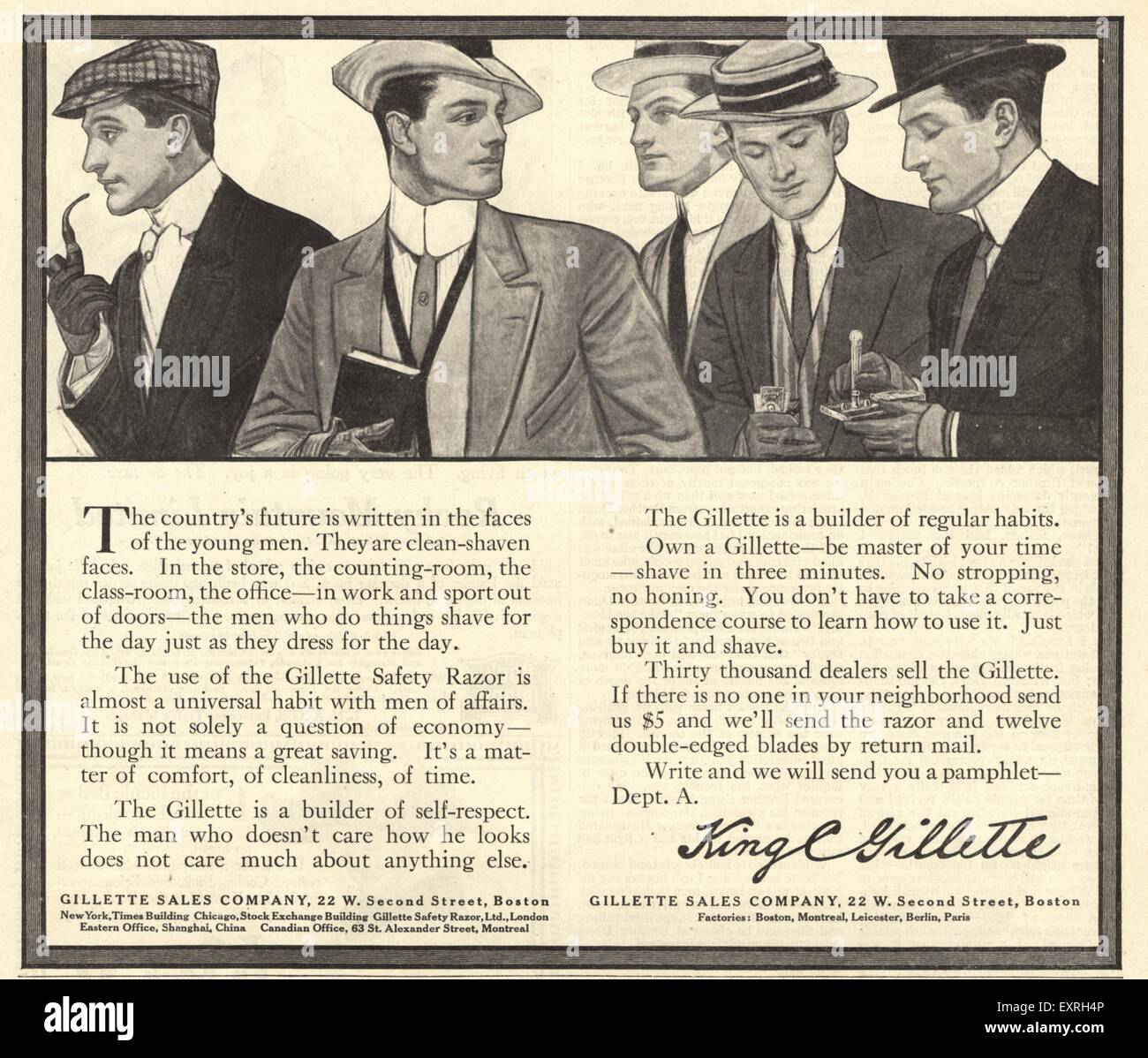 Gillette advert hi-res stock photography and images - Alamy