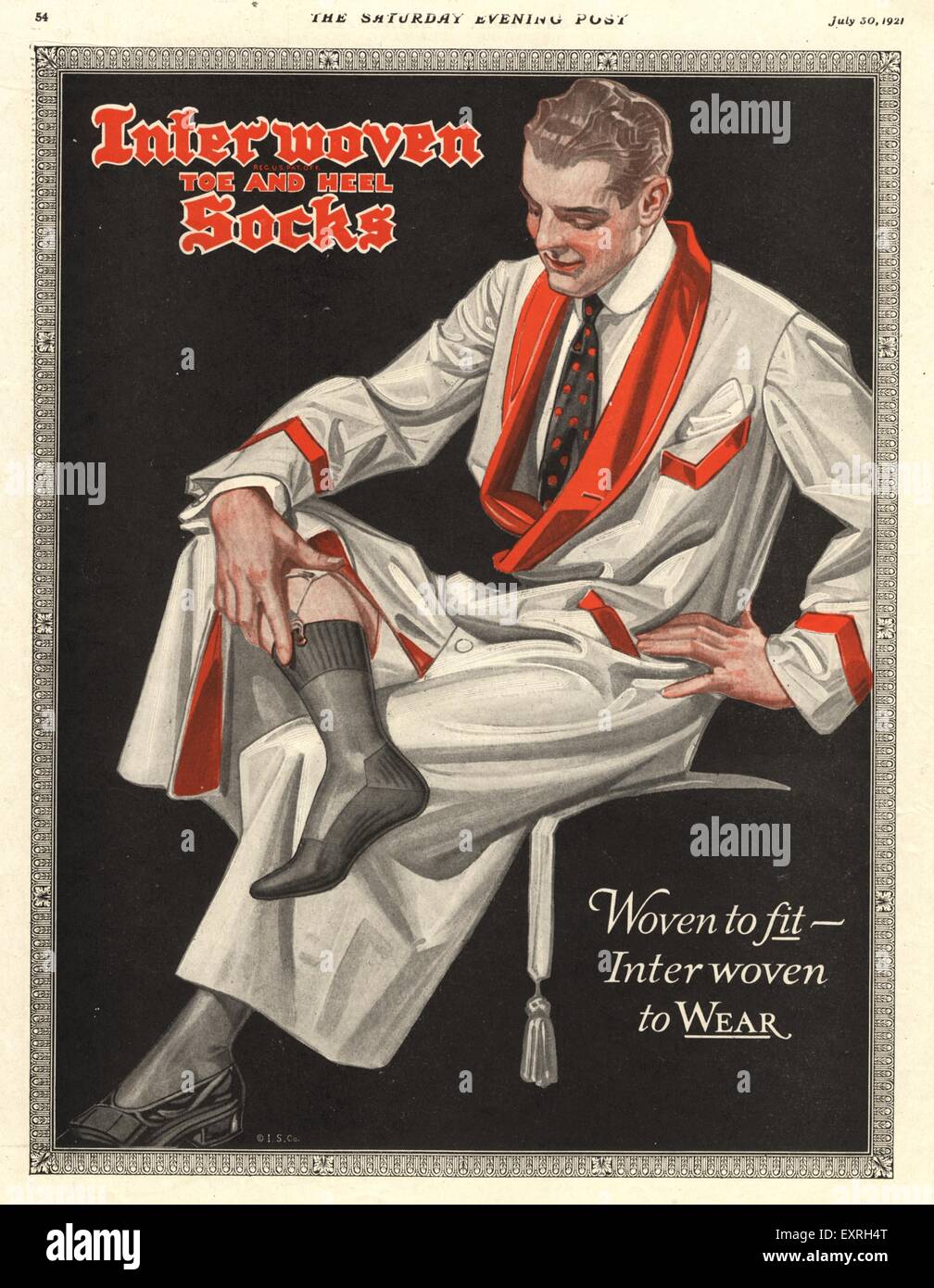 1920s usa interwoven socks magazine hi-res stock photography and images ...