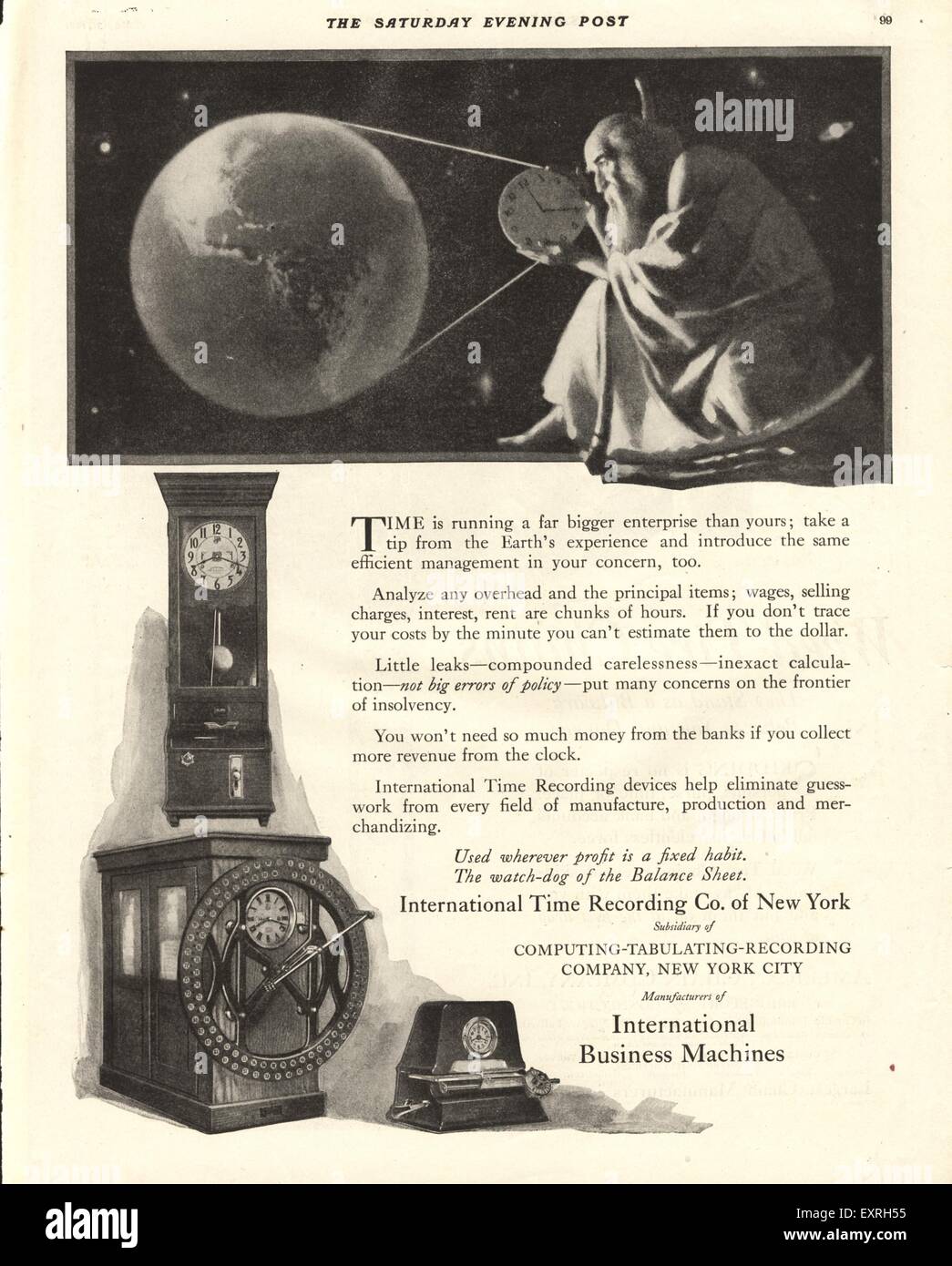 1920s USA IBM Magazine Advert Stock Photo - Alamy