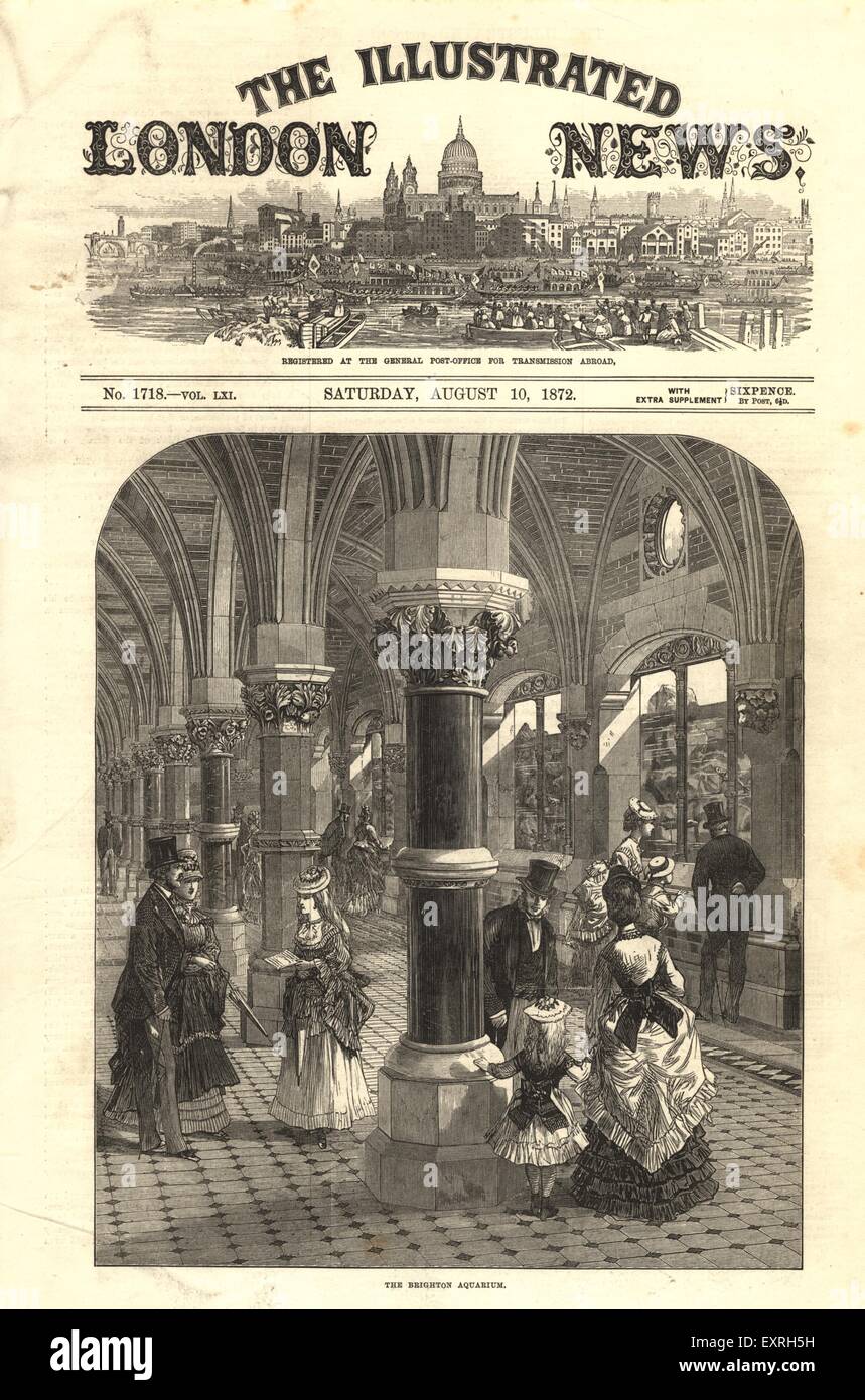 1870s UK NLI Magazine Cover Stock Photo - Alamy