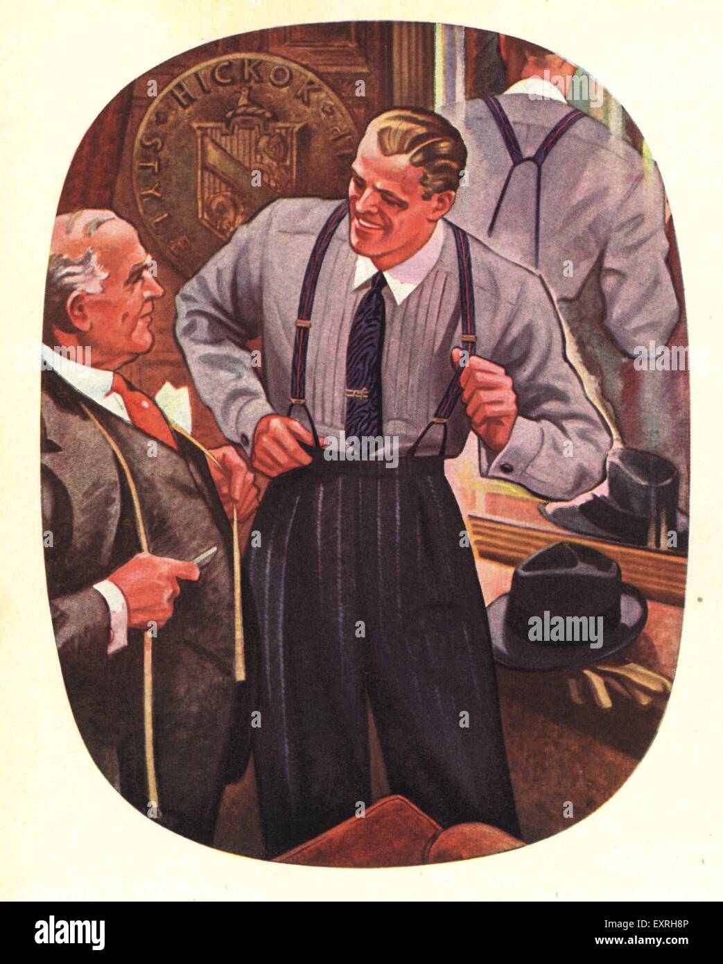 1940s USA At the Tailors Magazine Advert Stock Photo - Alamy