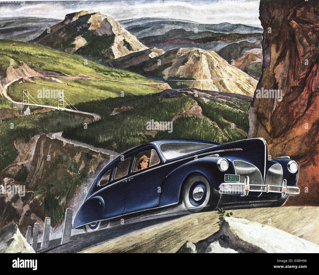 1940s USA The Open Road Magazine Advert Stock Photo - Alamy